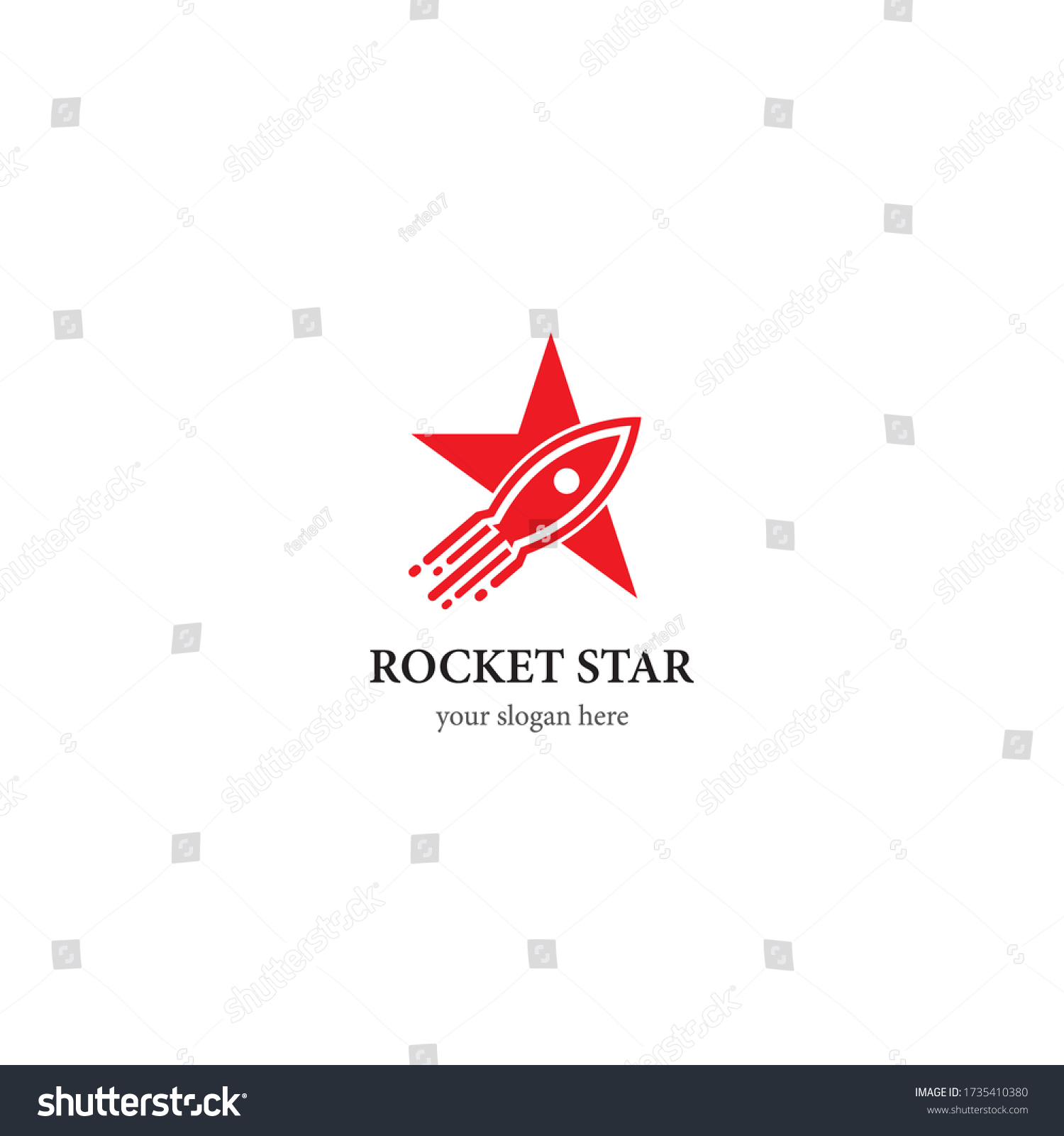 Rocket Star Logo Template Vector Icon Stock Vector (Royalty Free ...