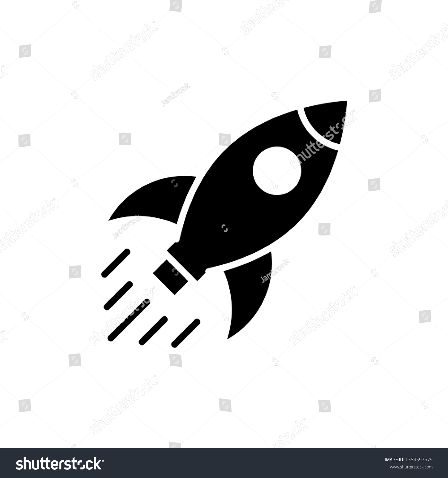 Rocket Start Icon Vector Flat Stock Vector (Royalty Free) 1384597679