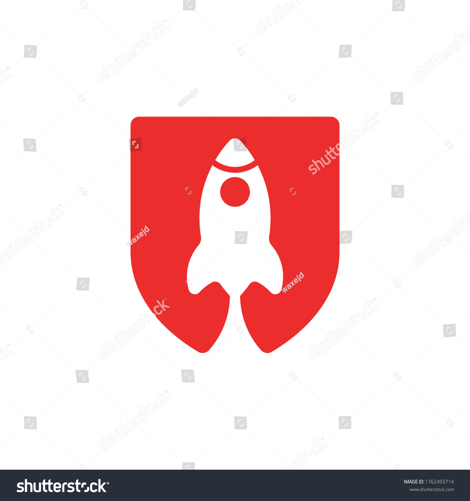Rocket Take Off Logo Vector Illustration Stock Vector (Royalty Free ...