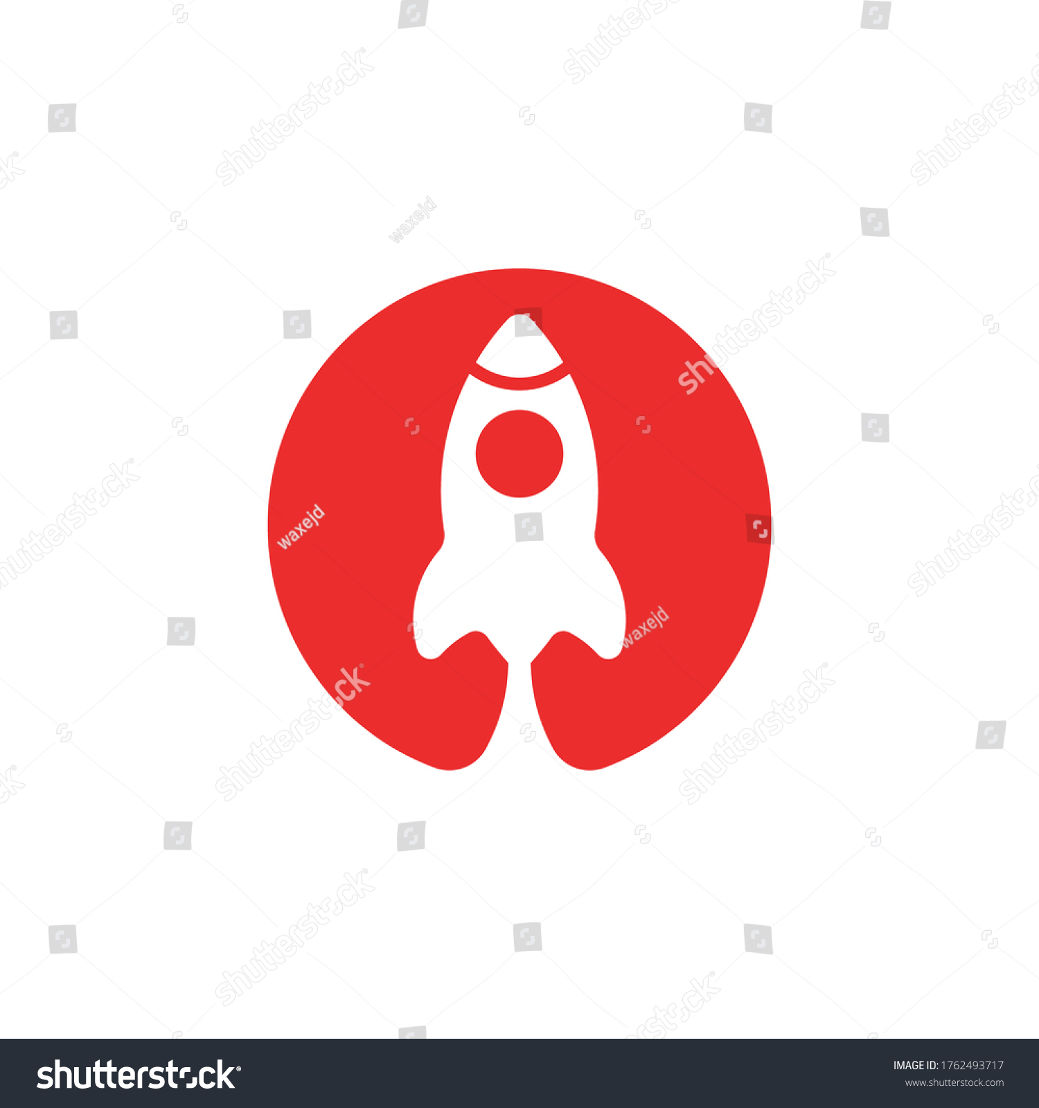 Rocket Take Off Logo Vector Illustration Stock Vector (Royalty Free ...