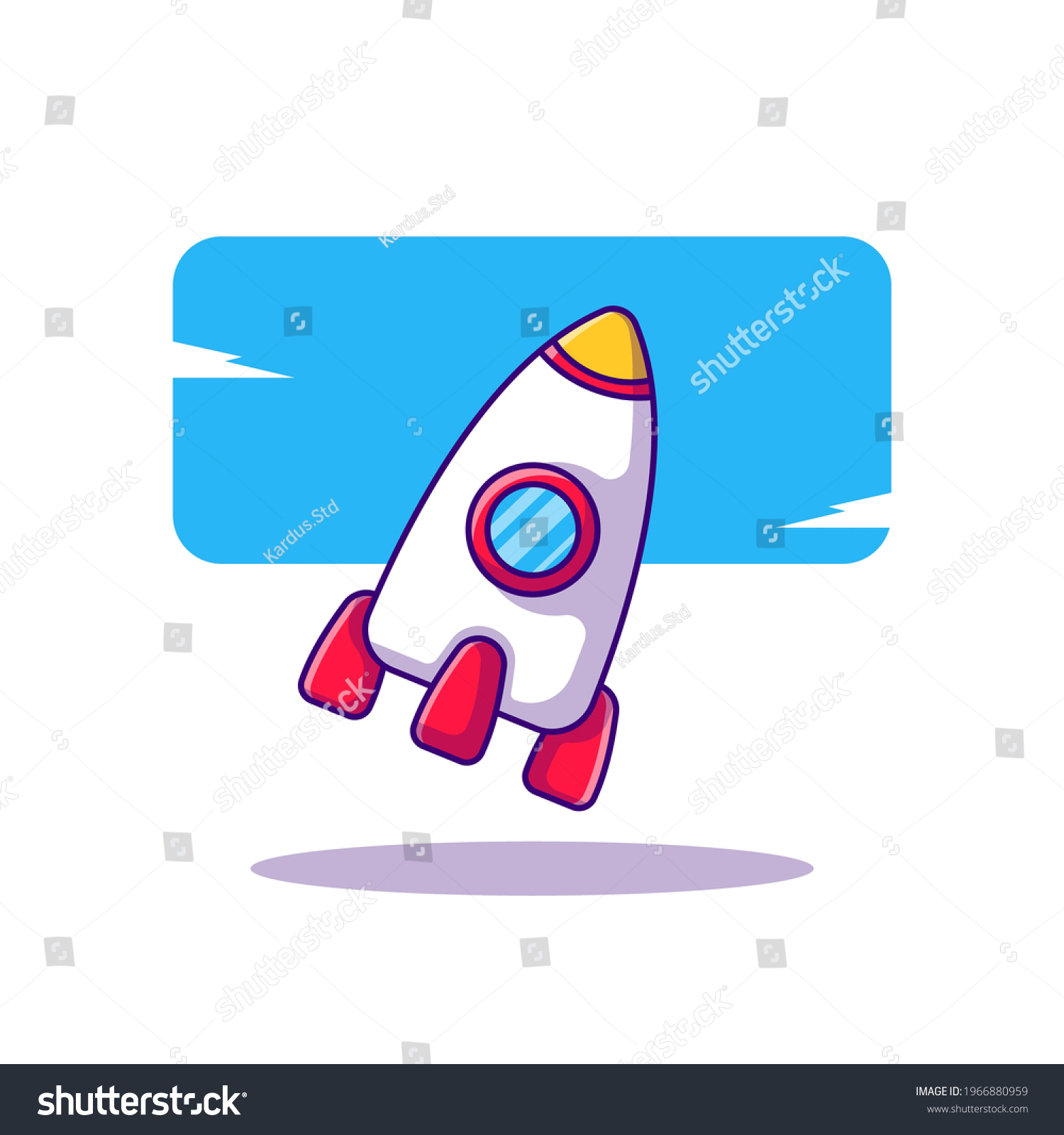 Rocket Toys Vector Cartoon Illustrations Stock Vector (Royalty Free ...