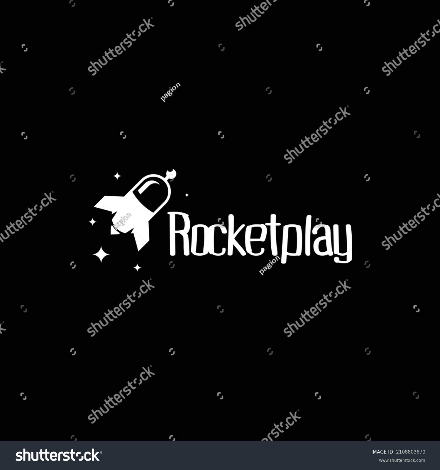 Rocketplay Logo Design Illustration Template Stock Vector (Royalty Free ...