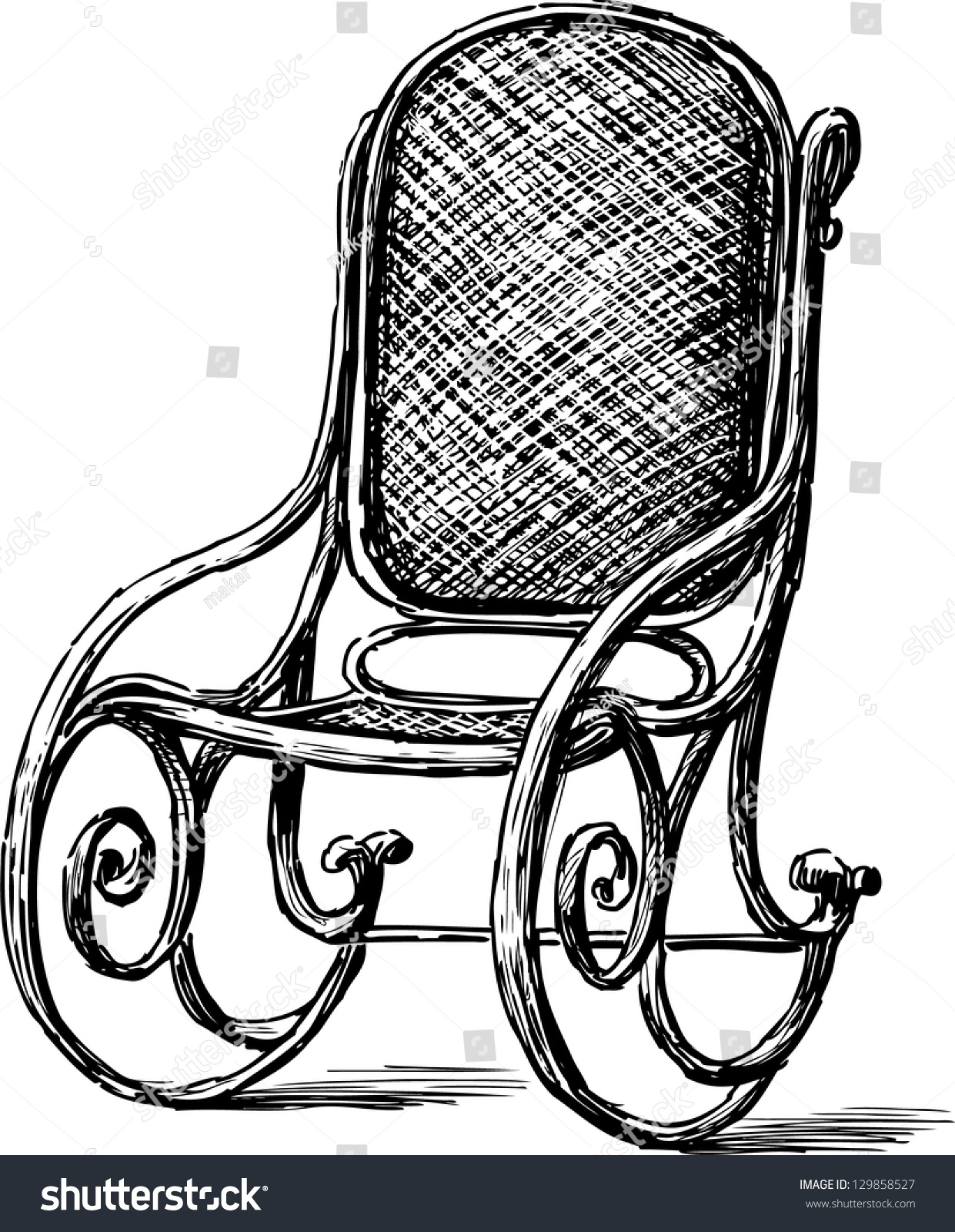 8,123 Rocking chair Stock Vectors, Images & Vector Art | Shutterstock