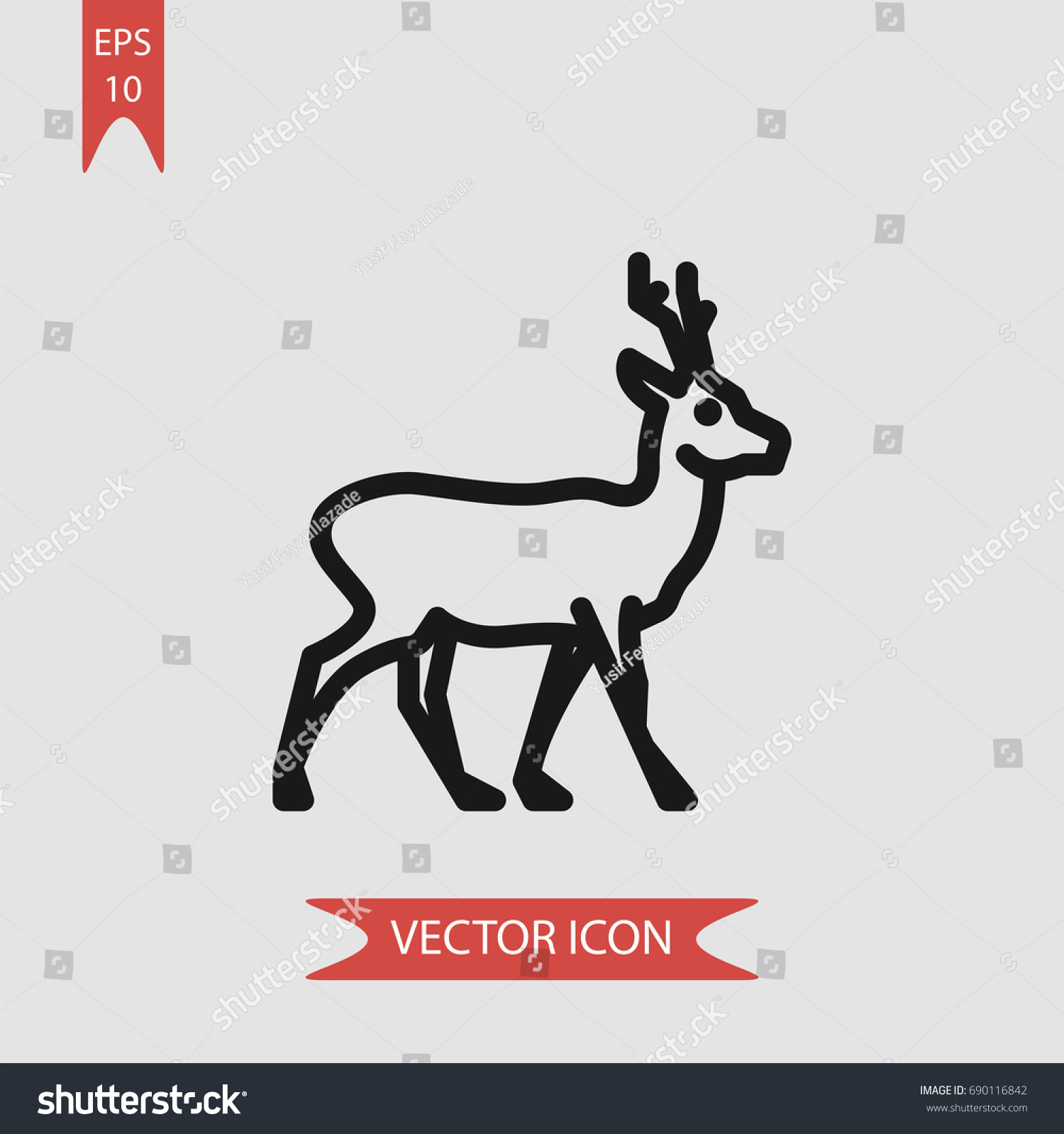 Roe Vector Icon Illustration Symbol Stock Vector (Royalty Free ...