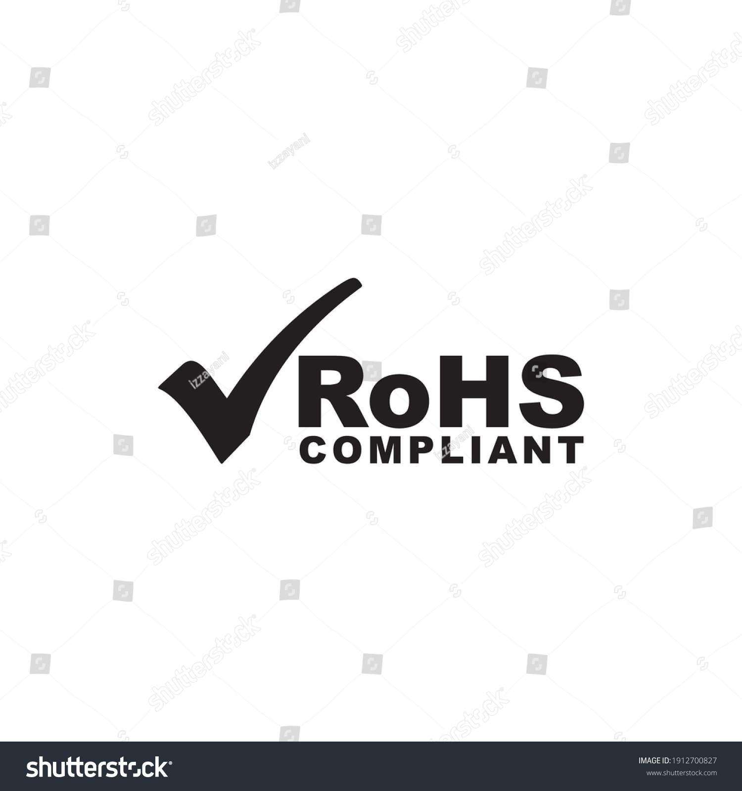 Rohs Icon Symbol Sign Vector Stock Vector (Royalty Free) 1912700827 ...