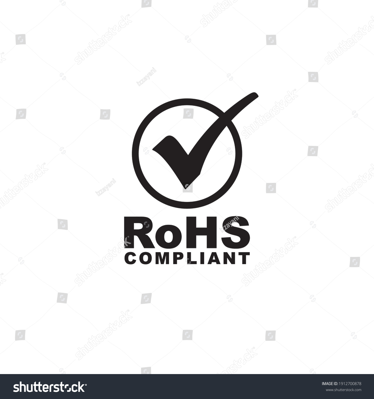 Rohs Icon Symbol Sign Vector Stock Vector (Royalty Free) 1912700878 ...