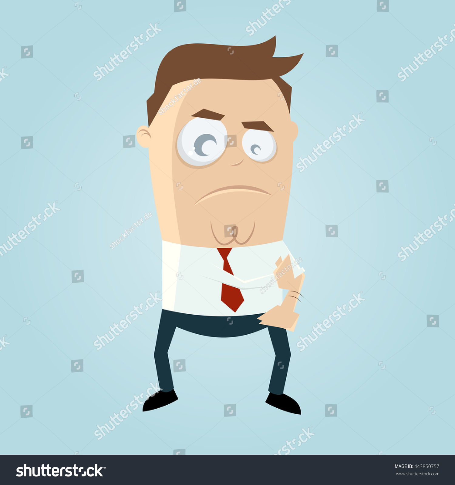 Roll Your Sleeves Comic Clipart Stock Vector (Royalty Free) 443850757