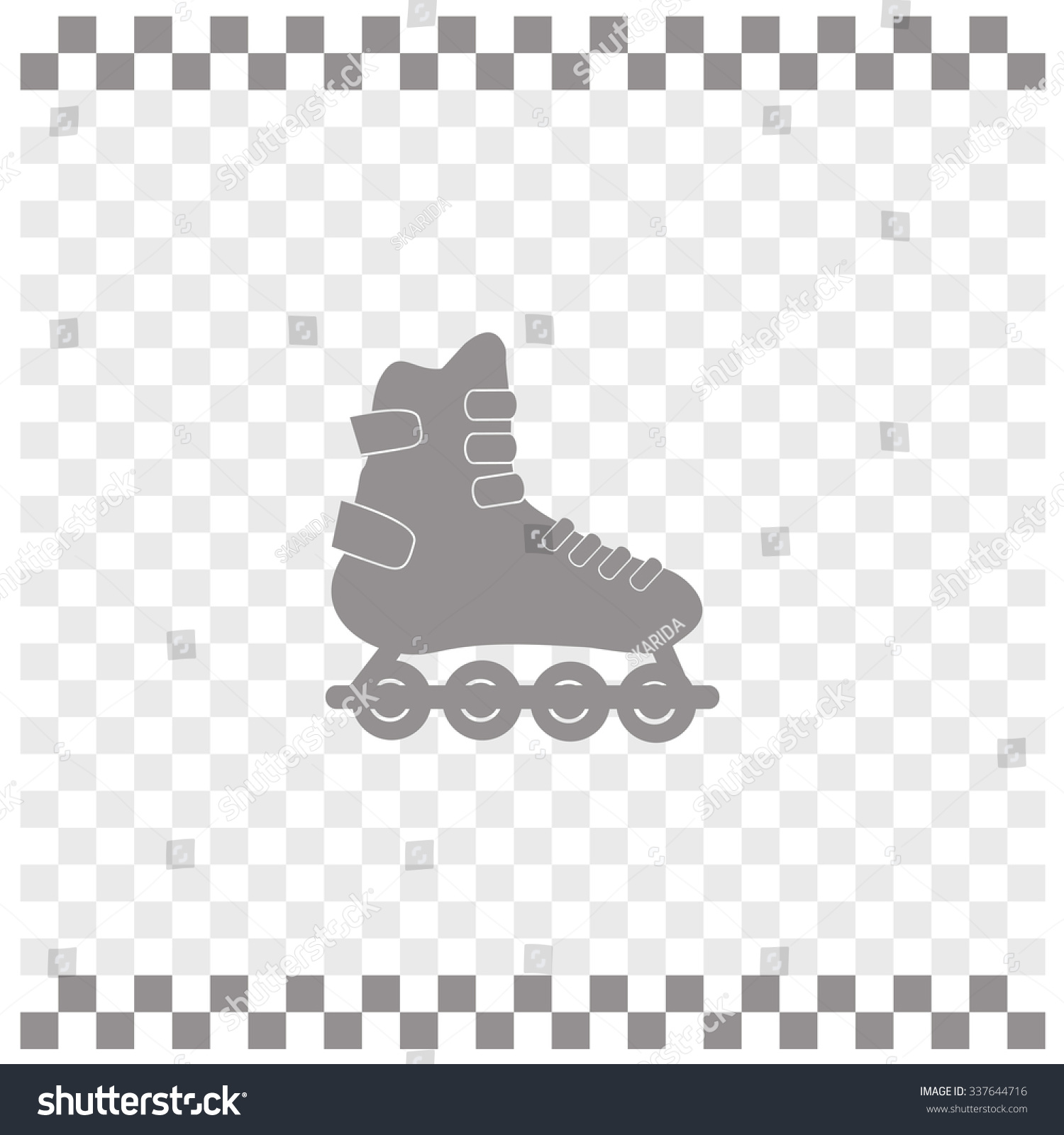 Roller Skate Symbol Vector Illustration Stock Vector (Royalty Free ...