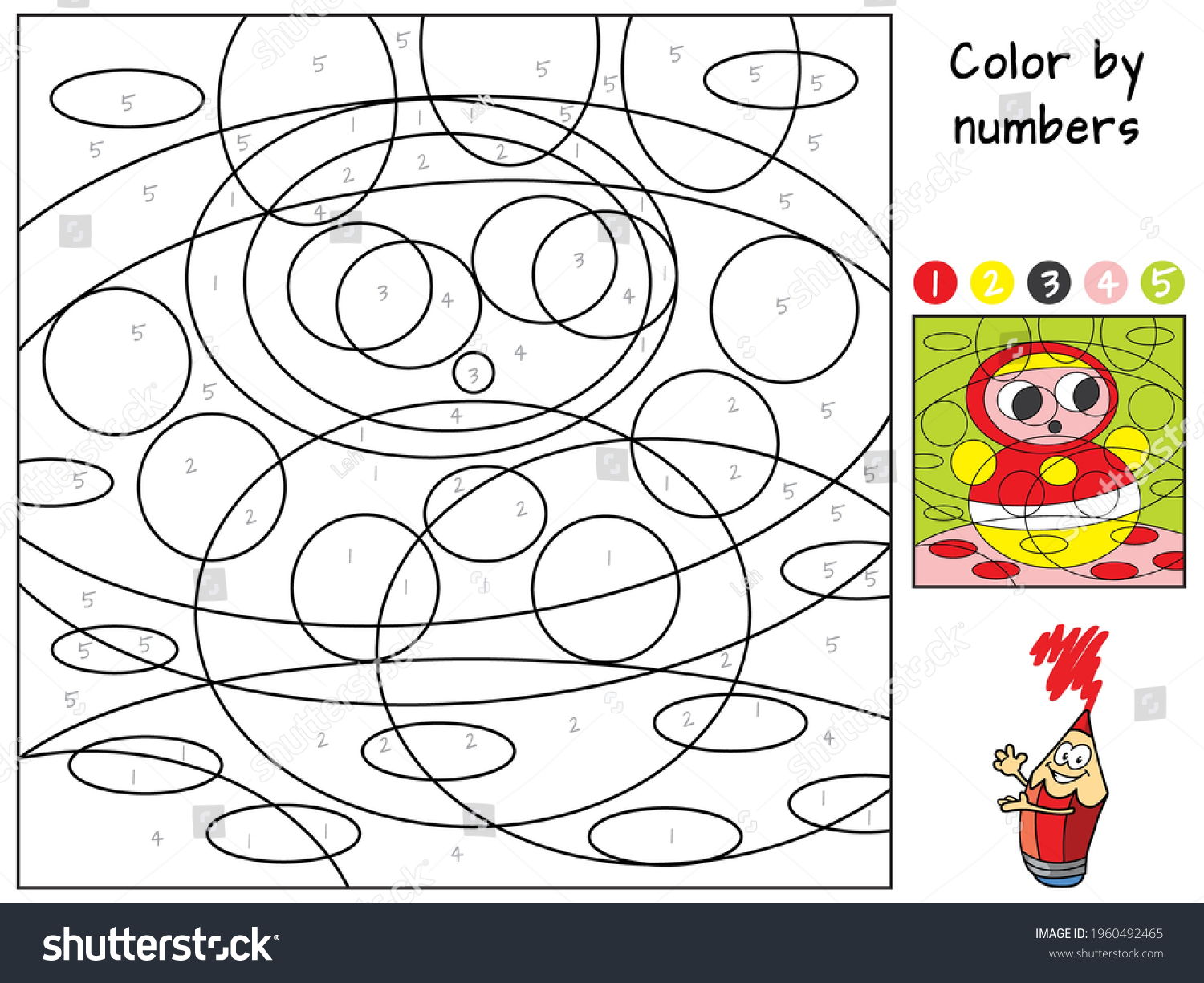 Roly Poly Doll Color By Numbers Stock Vector (Royalty Free) 1960492465 ... Roly Poly Doll Color By Numbers Stock Vector (Royalty Free) 1960492465 ...