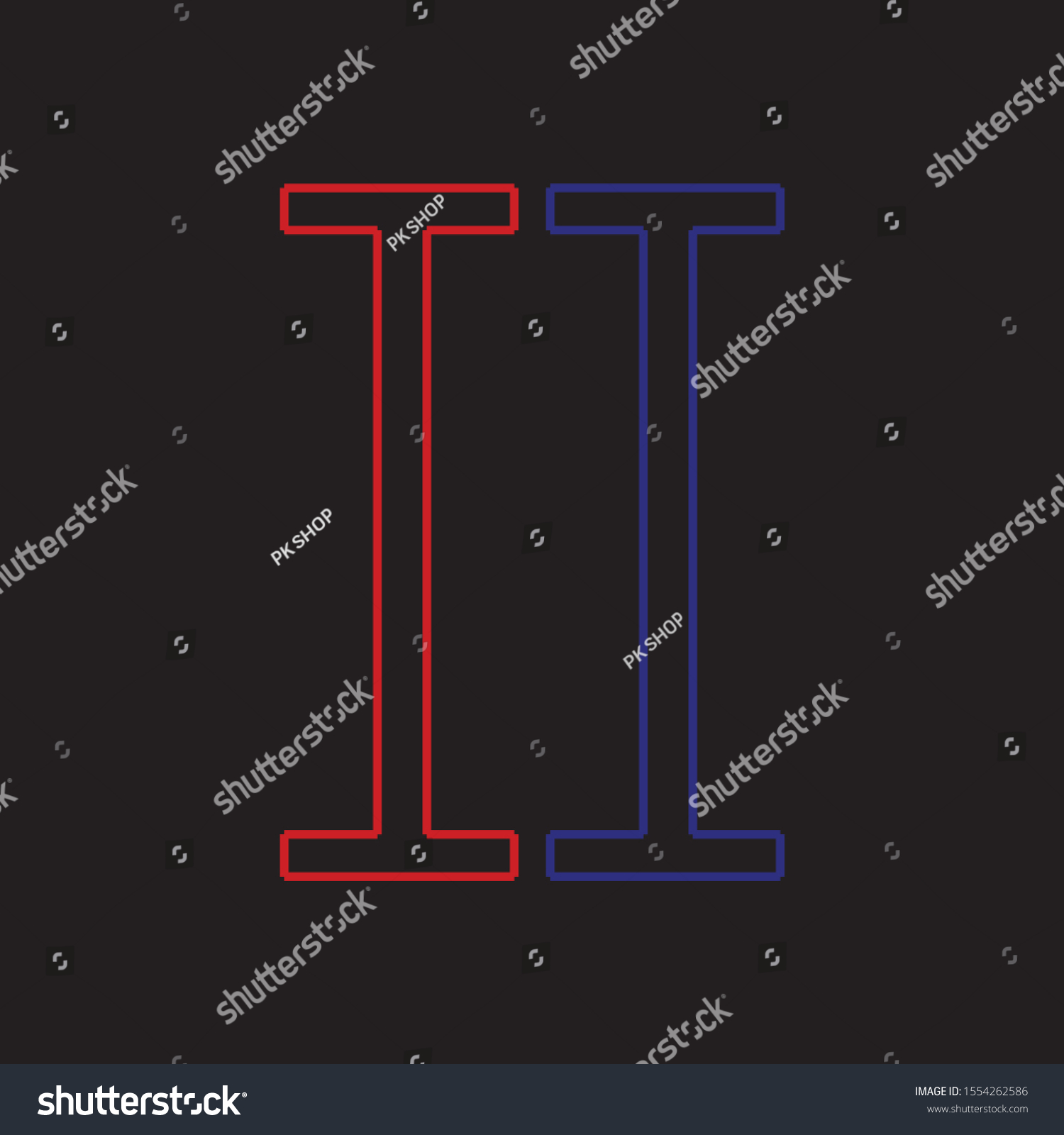 Roman Number Two Vector Art Stock Vector (Royalty Free) 1554262586 ...