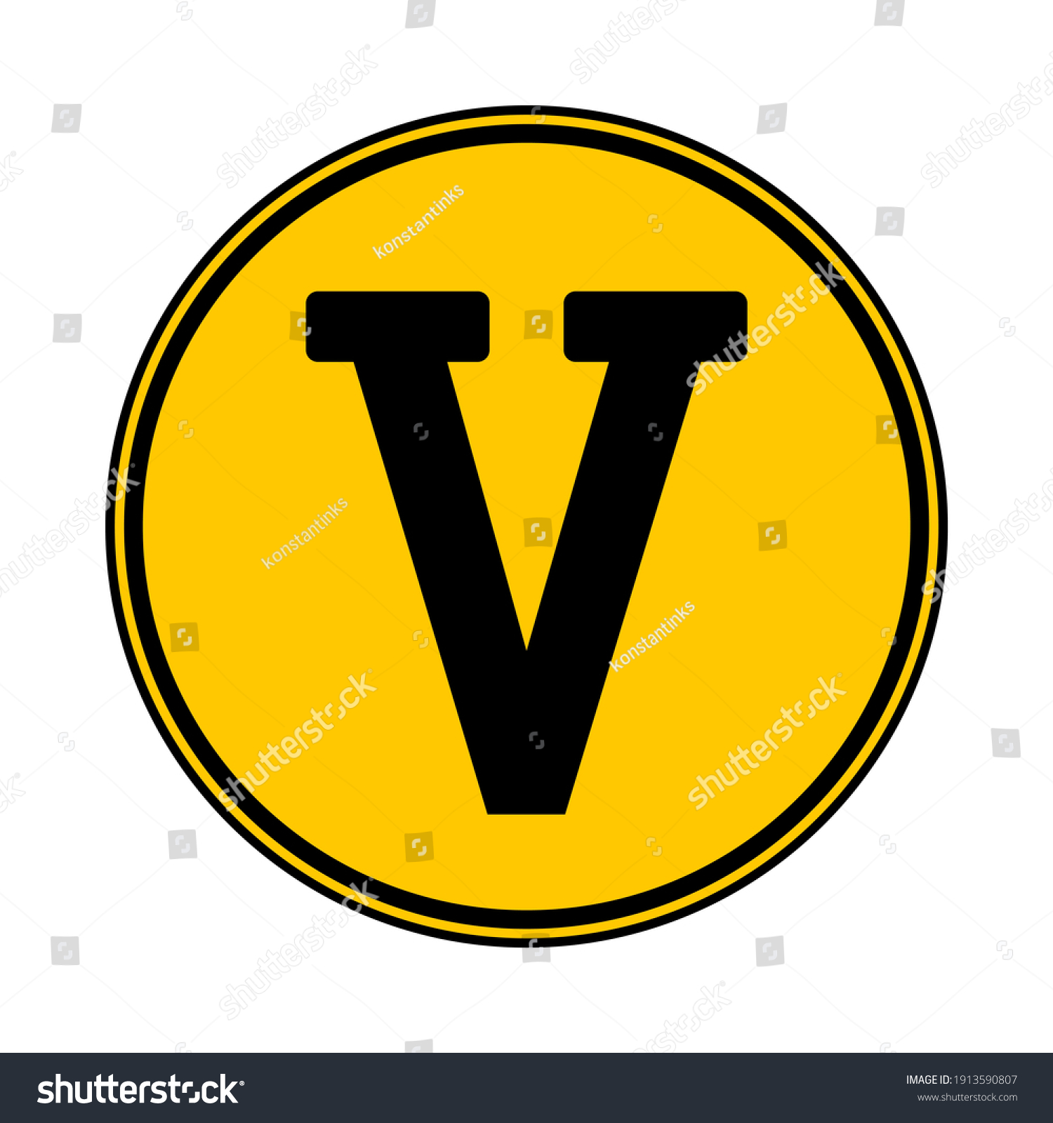 Roman Numeral Five Button On White Stock Vector (Royalty Free ...