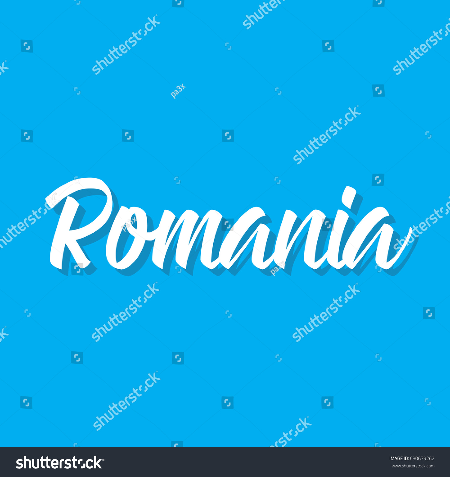 Romania Text Design Vector Calligraphy Typography Stock Vector (Royalty ...