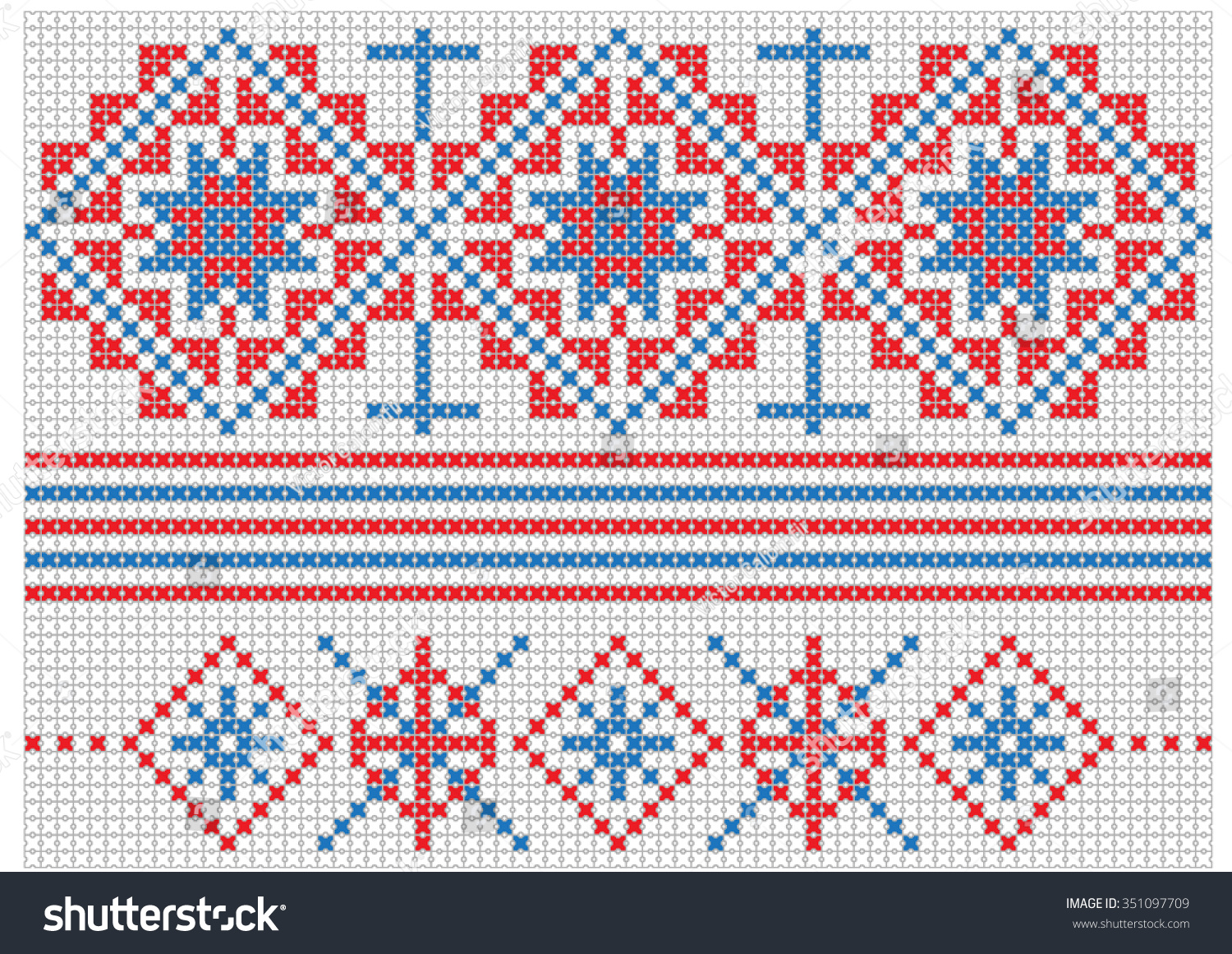 Romanian Traditional Pattern Vector Illustration: vector de stock ...