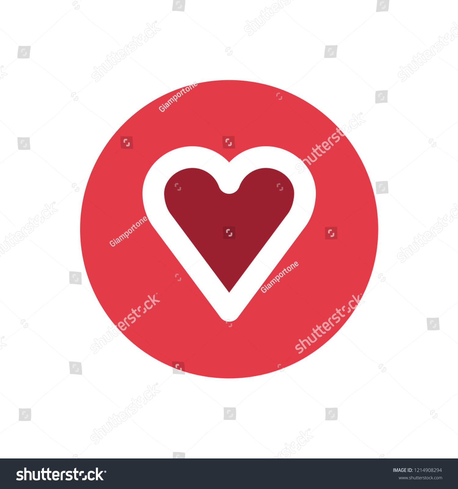 Romantic Heart Icon Romance Symbol Linear Stock Vector (Royalty Free ...