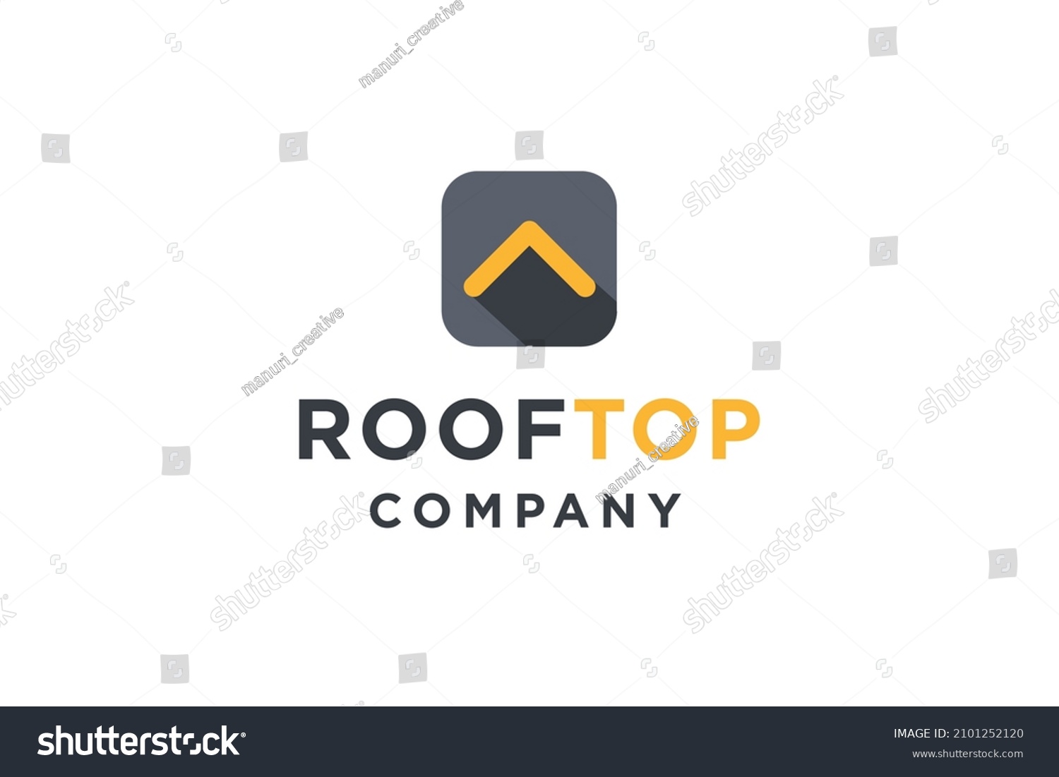 Rooftop Logo Design Vector Illustration Stock Vector (Royalty Free ...