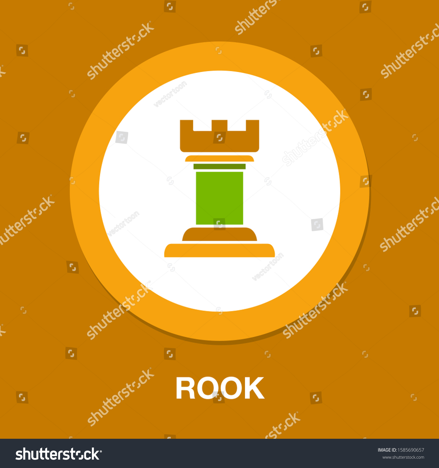 Rook Icon Chess Vector Illustration: เวกเตอร์สต็อก (ปลอดค่าลิขสิทธิ์ ...