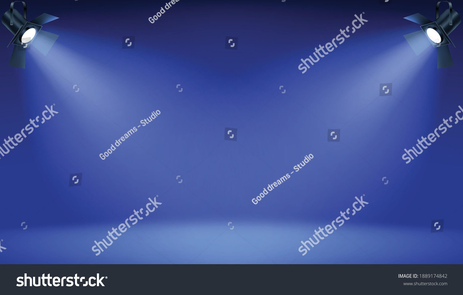 Room Studio Background Focus Spotlight Stock Vector (Royalty Free ...