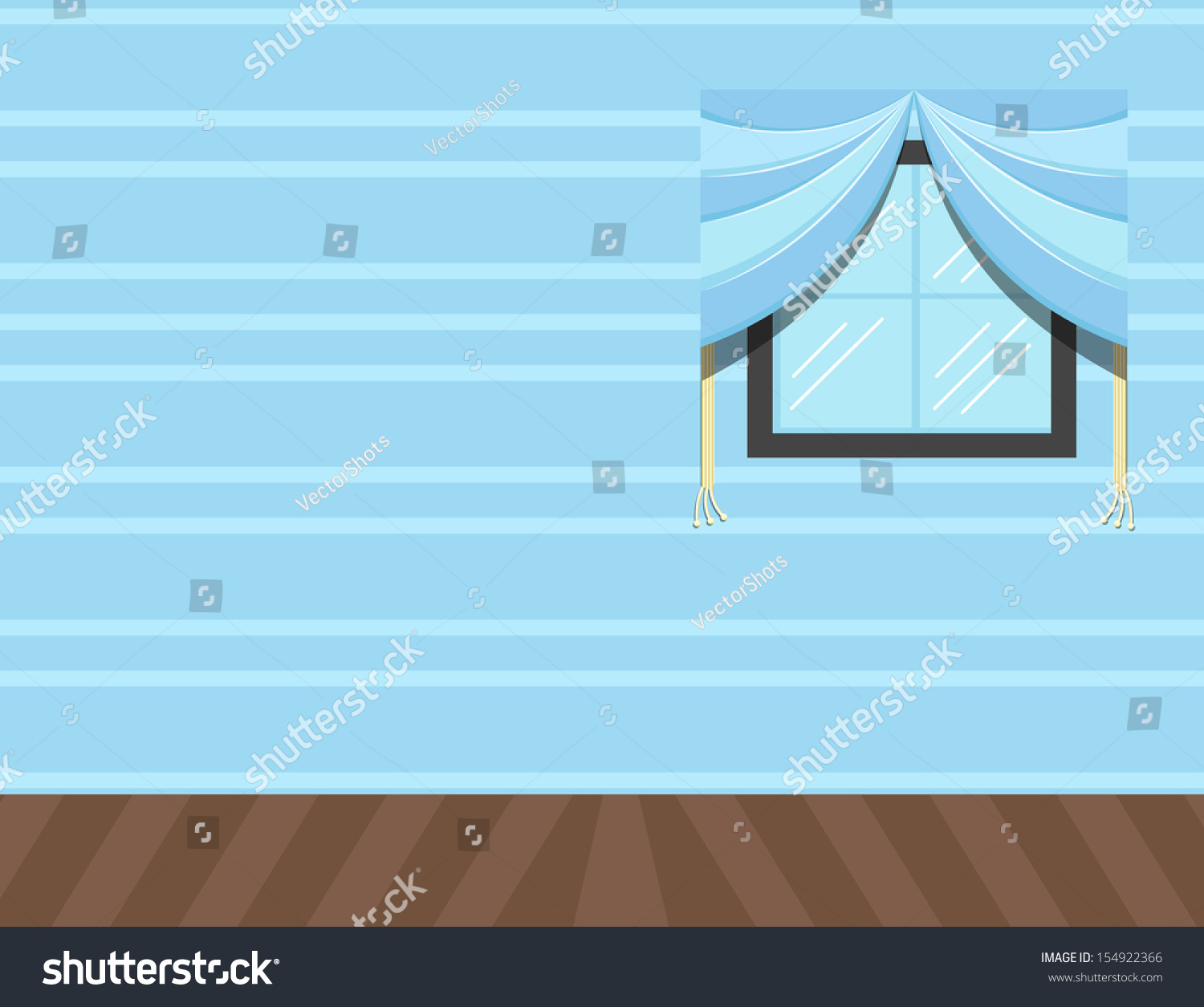 Room Wall Cartoon Background Vector Stock Vector (Royalty Free ...