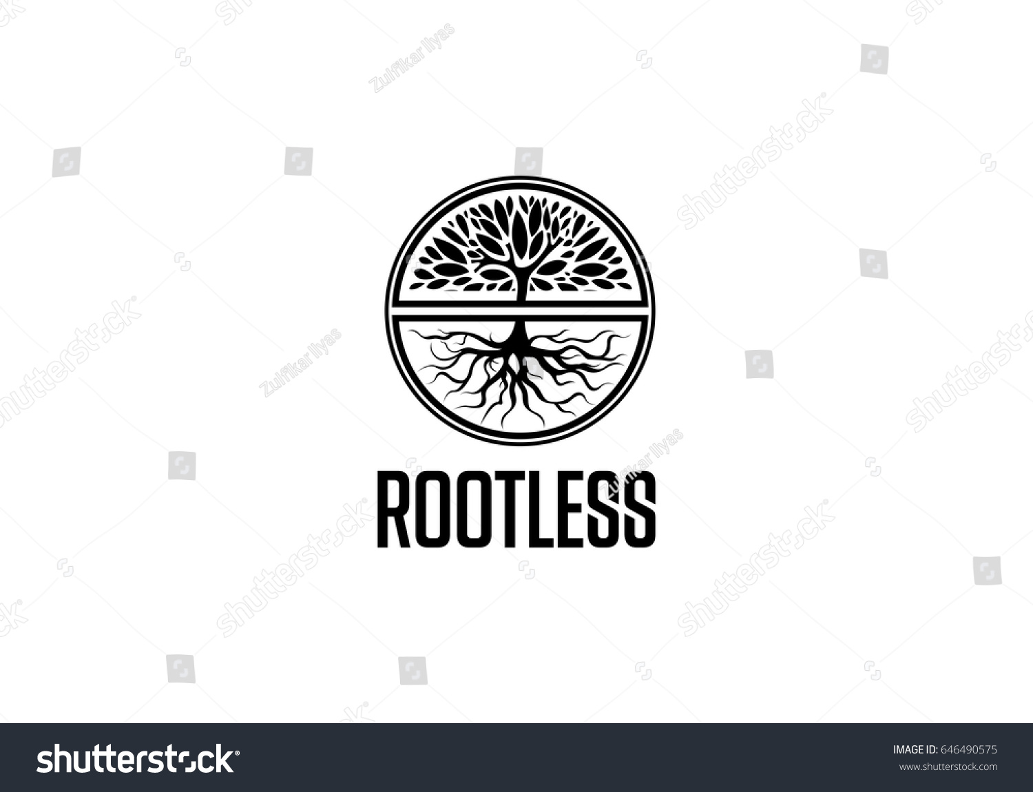 Rootless Logo Stock Vector (Royalty Free) 646490575