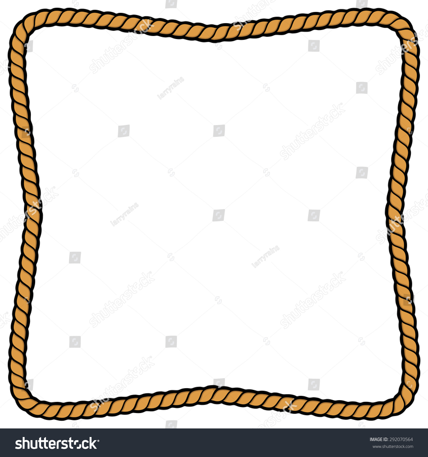Rope Frame Stock Vector Illustration 292070564 : Shutterstock