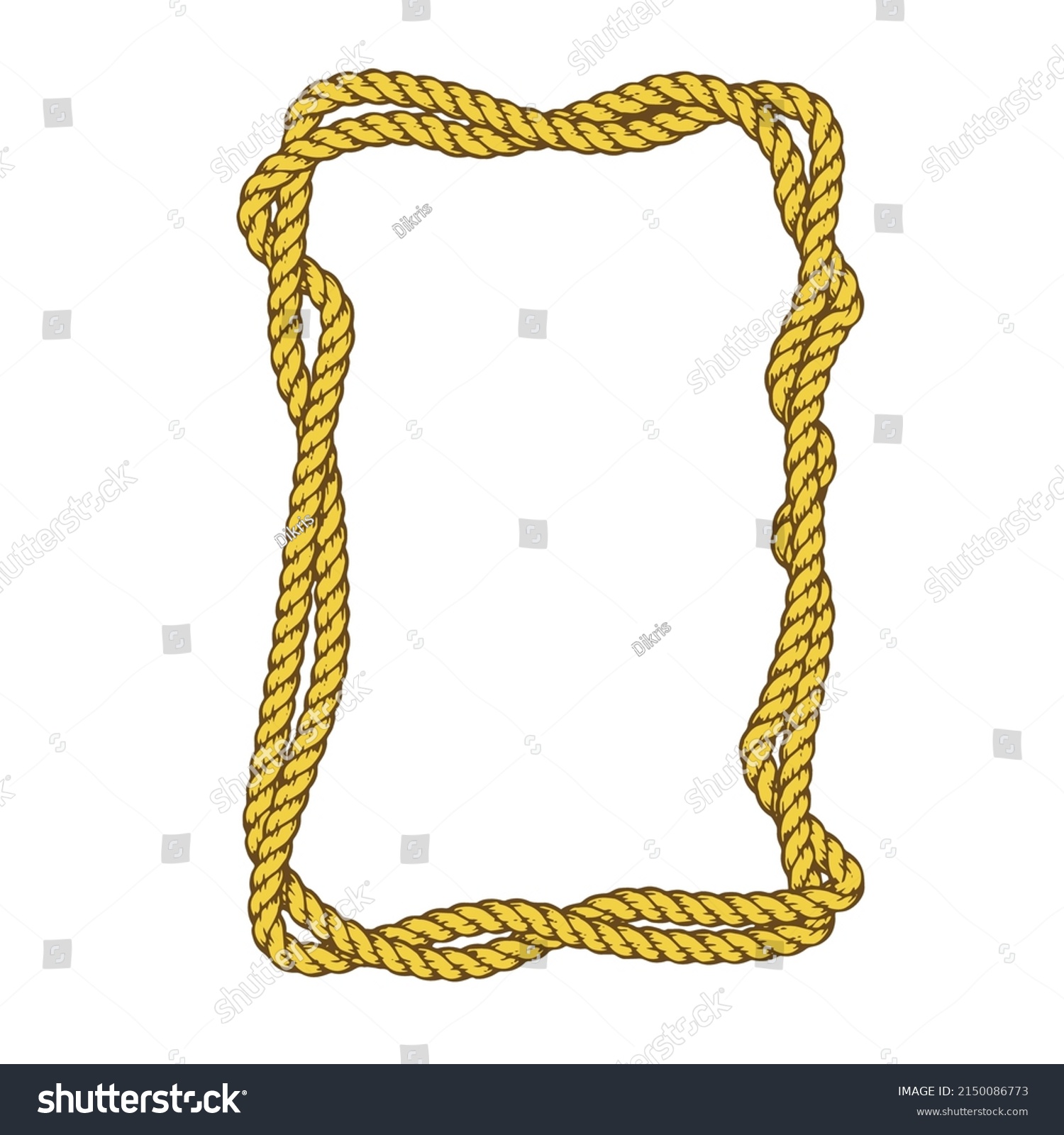 Rope Frames Art Designs Photo Frames Stock Vector (Royalty Free ...