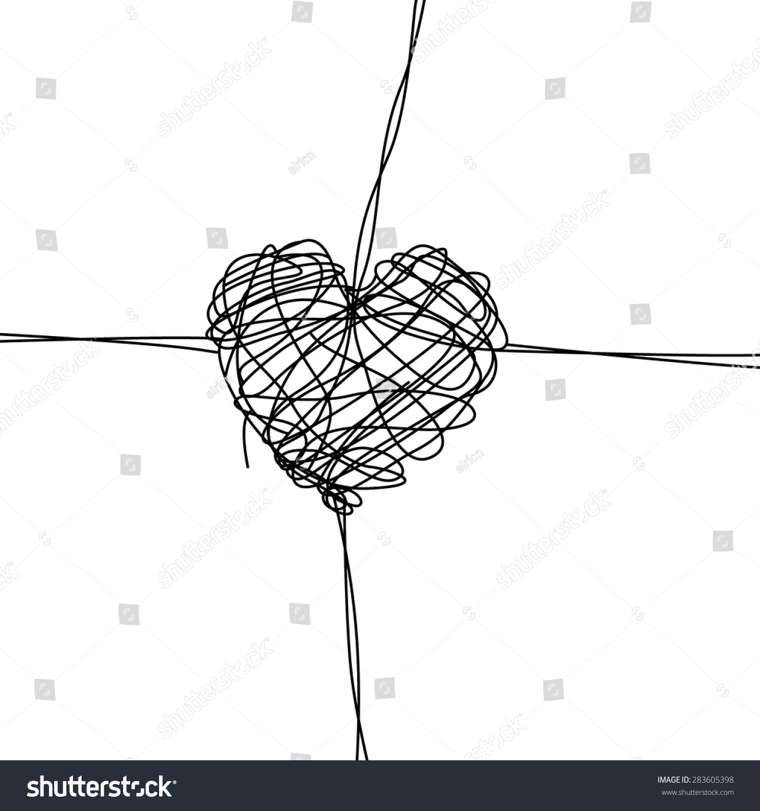 153 Colorful rope heart knot Stock Vectors, Images & Vector Art ...