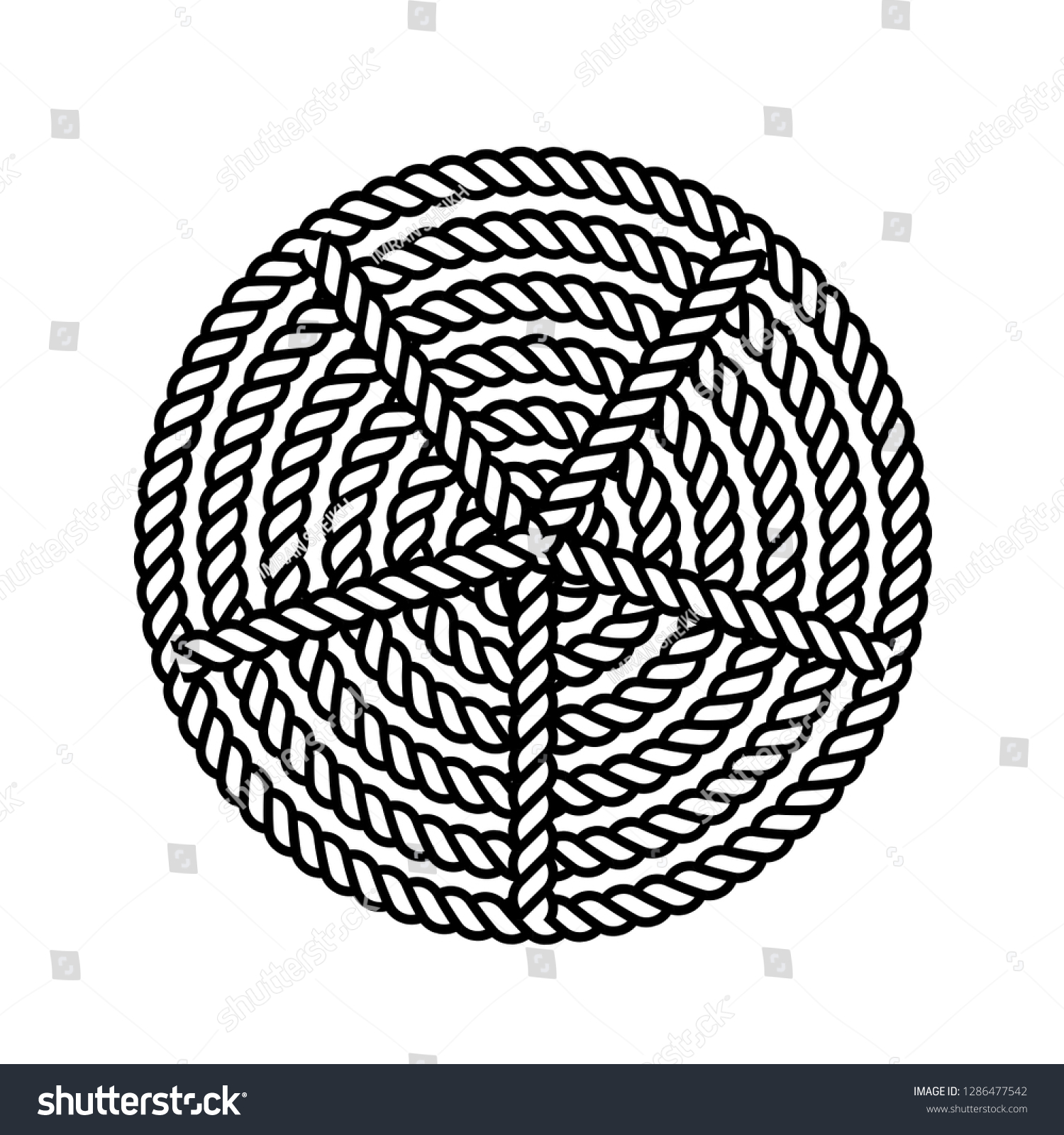 Rope Silhouette Vector Collection Stock Vector (Royalty Free ...