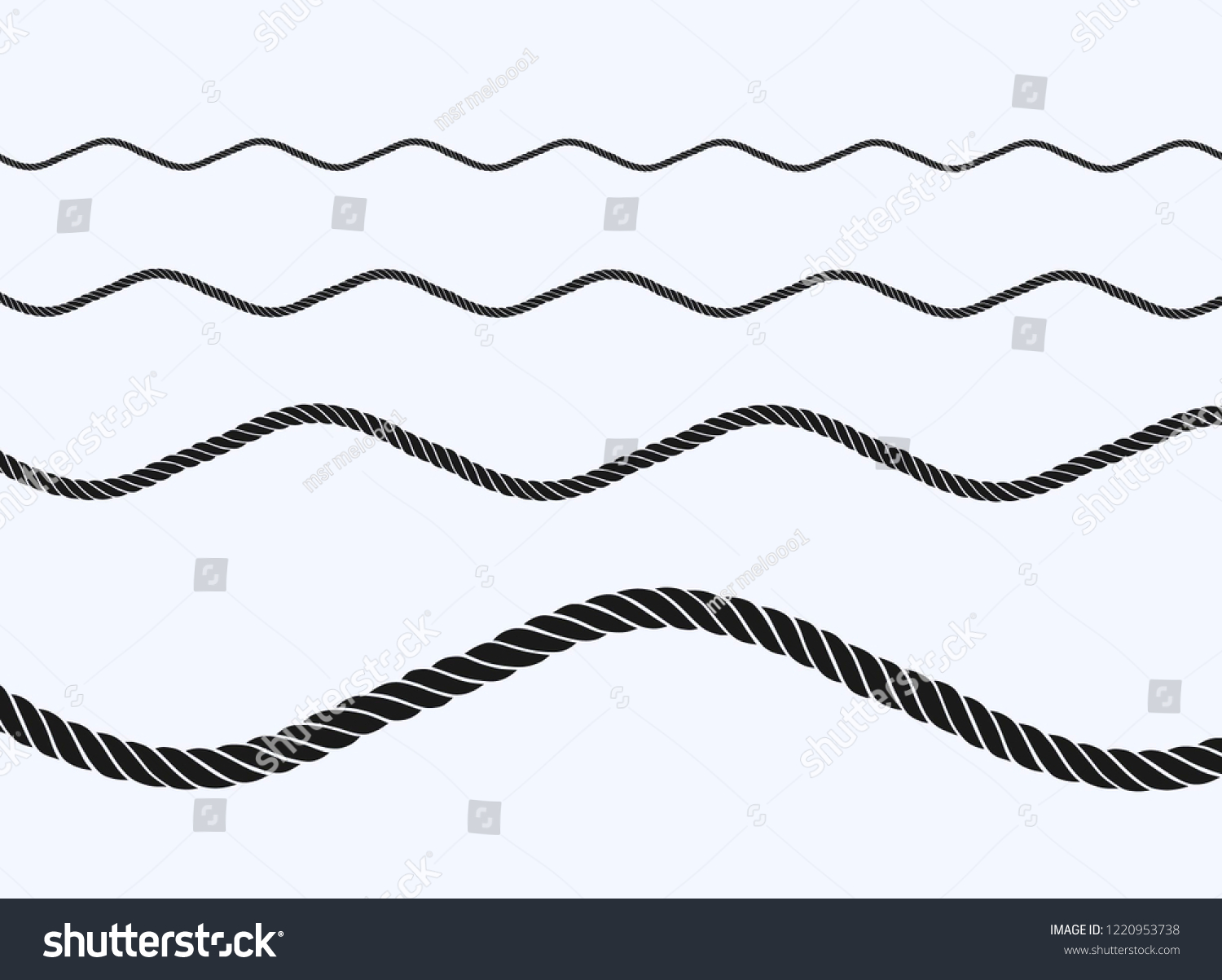 Rope Vector Illustration Stock Vector (Royalty Free) 1220953738