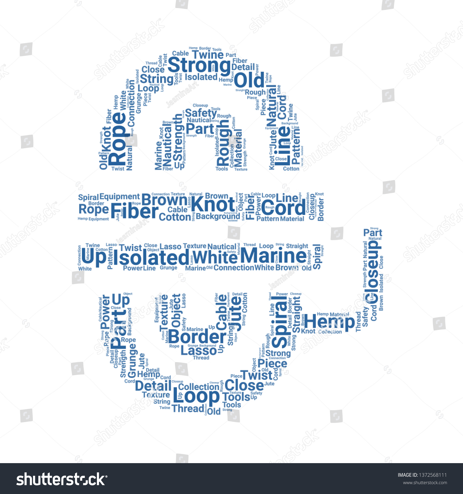 Rope Word Cloud Tag Cloud About Stock Vector (Royalty Free) 1372568111 ...