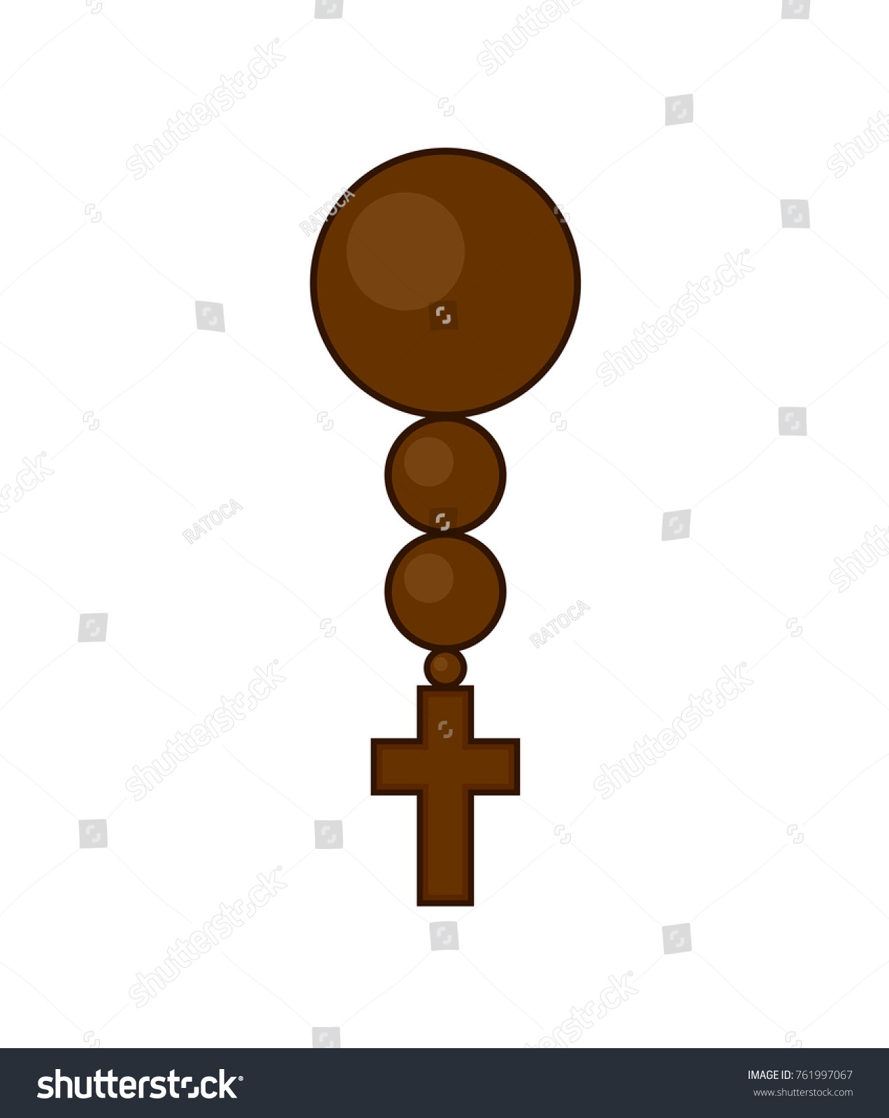 Rosary Symbol Design Stock Vector (Royalty Free) 761997067 | Shutterstock