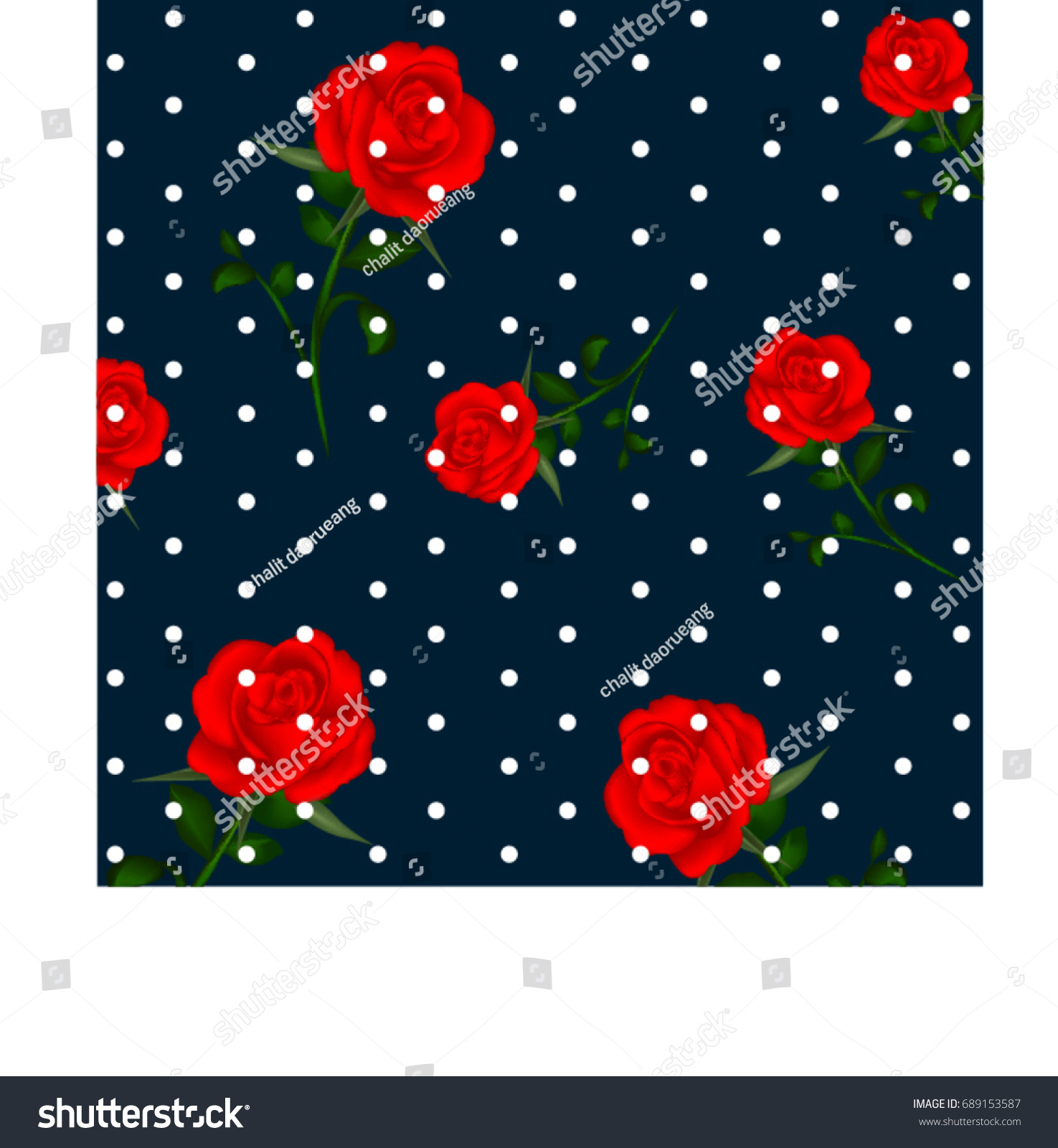 Rose Dot Background Vintage Vector Stock Vector (Royalty Free ...