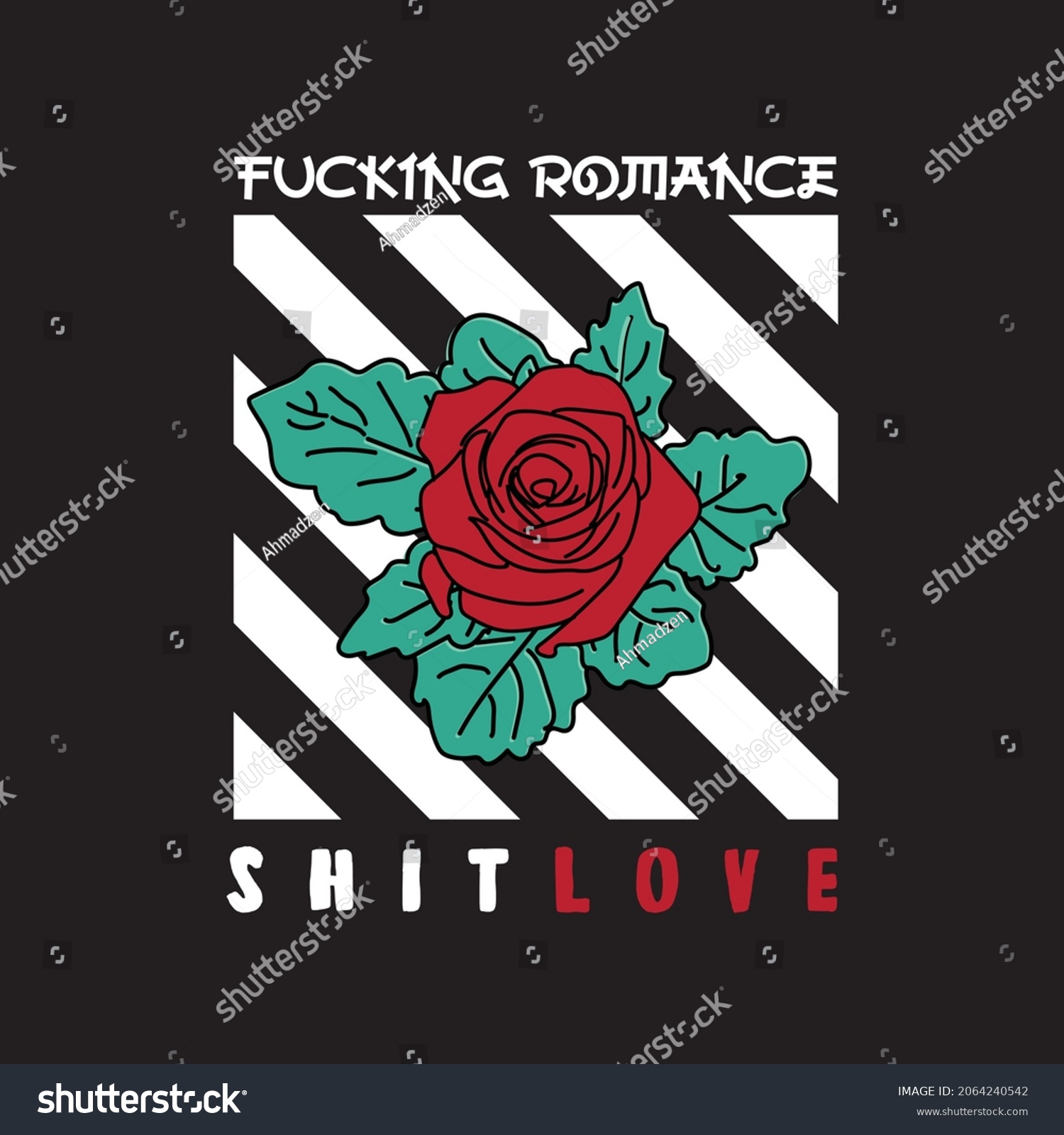 Rose Design Black Background Ilustrations Stock Vector (Royalty Free ...