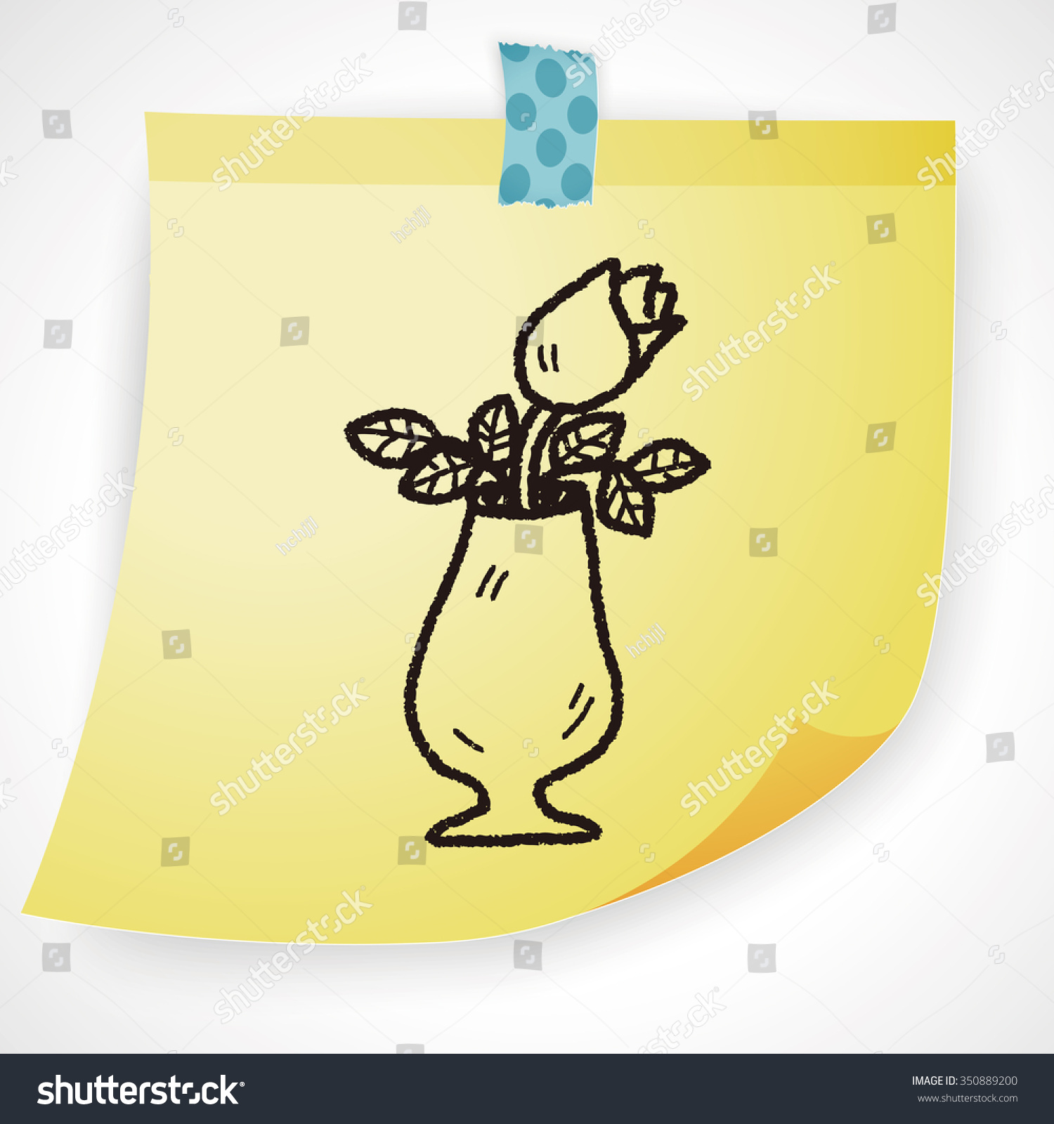 Rose Flower Doodle Stock Vector (Royalty Free) 350889200 | Shutterstock