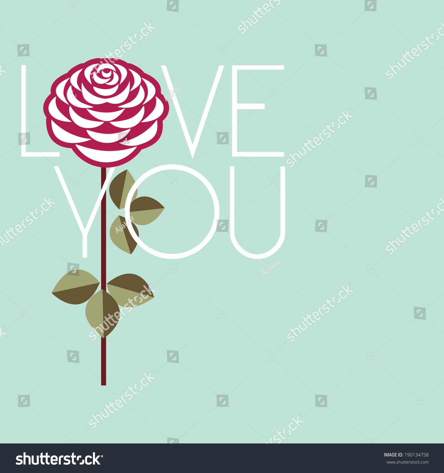 Rose Flower Graphic Vector Symbol Stock Vector (Royalty Free) 190134758 ...