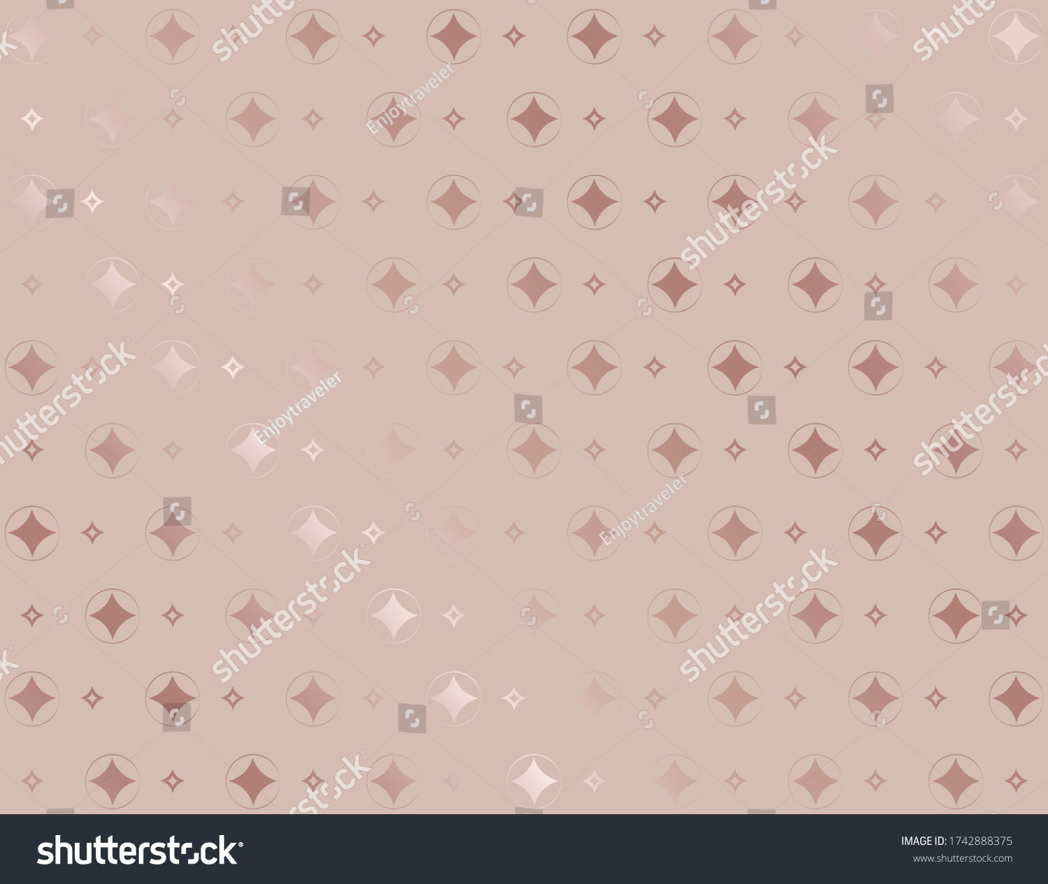 Rose Gold Pattern Background Wallpaper Textile Stock Vector (Royalty ...