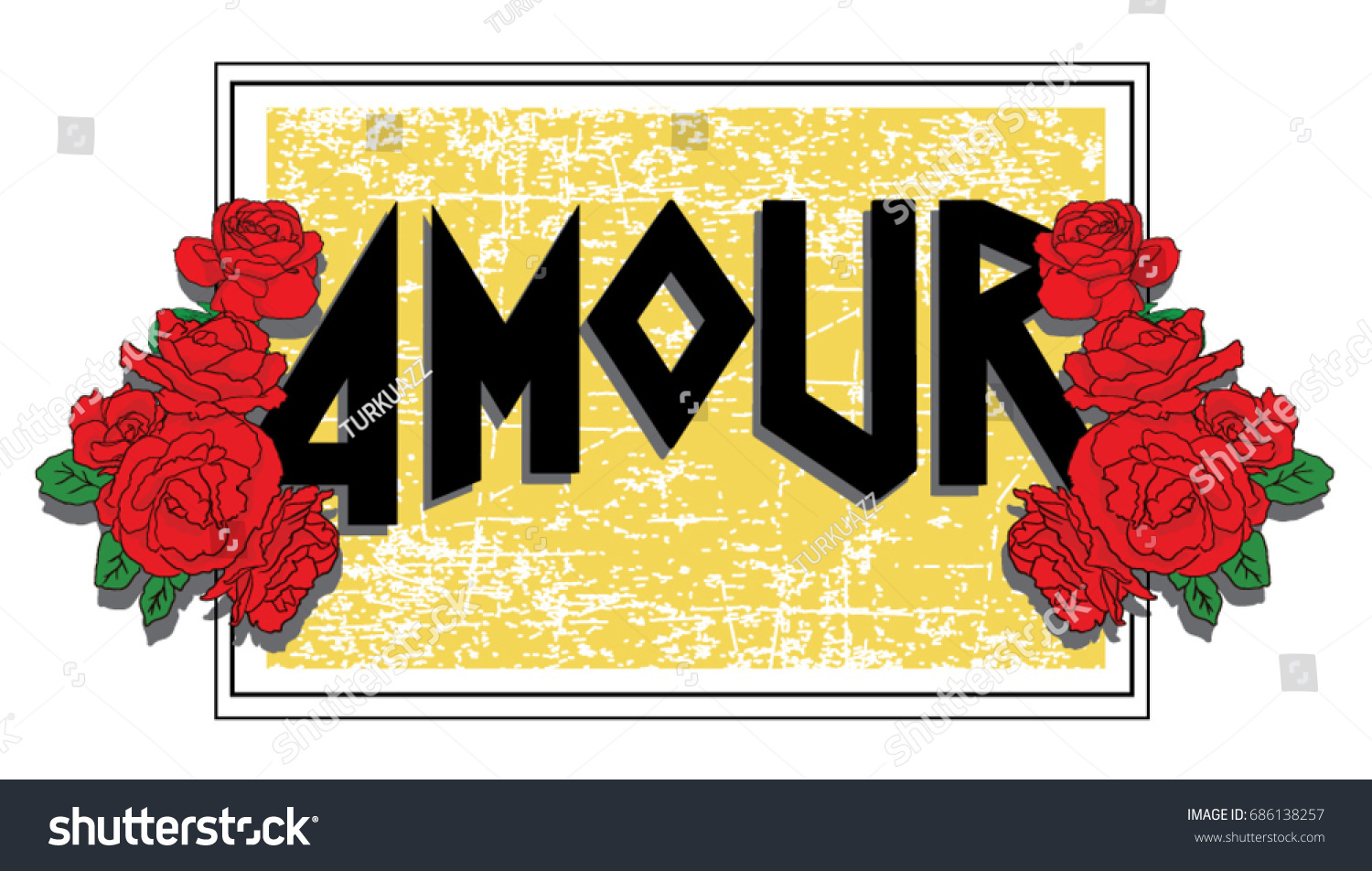 Rose Slogan Stock Vector (Royalty Free) 686138257 | Shutterstock
