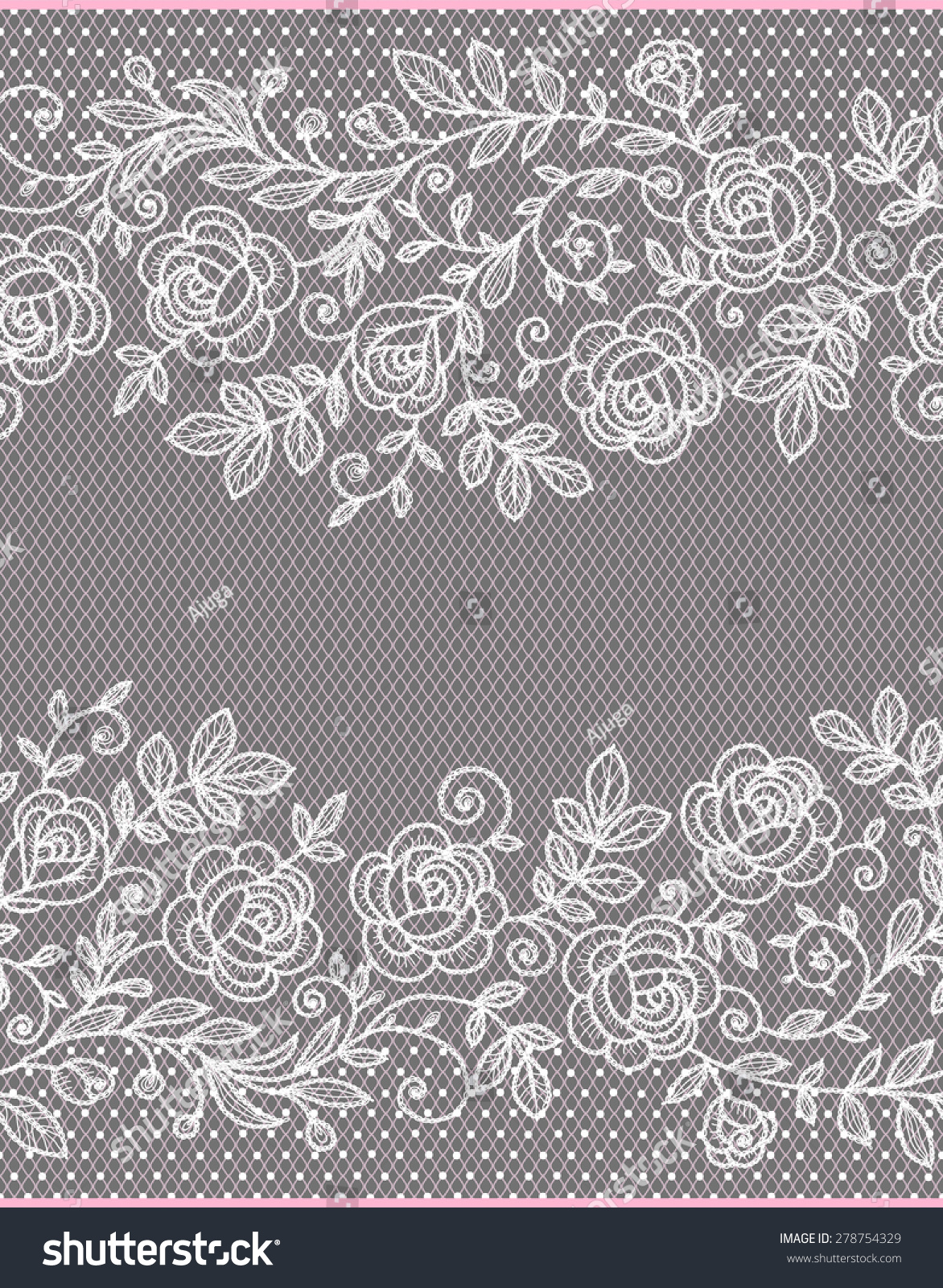 Roses Lace Stock Vector (Royalty Free) 278754329