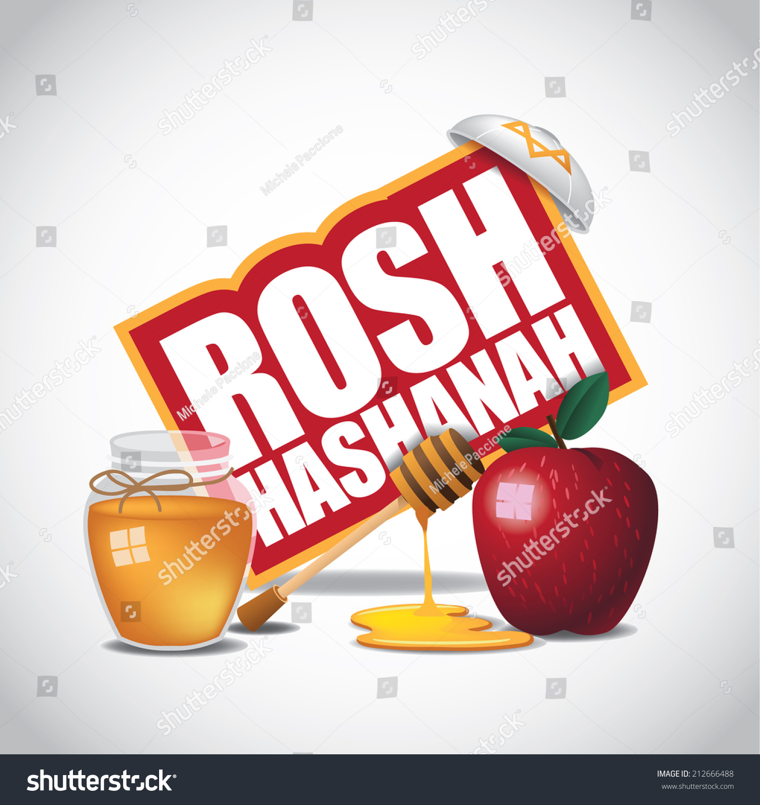 Rosh Hashanah Icon Eps 10 Vector Stock Vector (Royalty Free) 212666488 ...