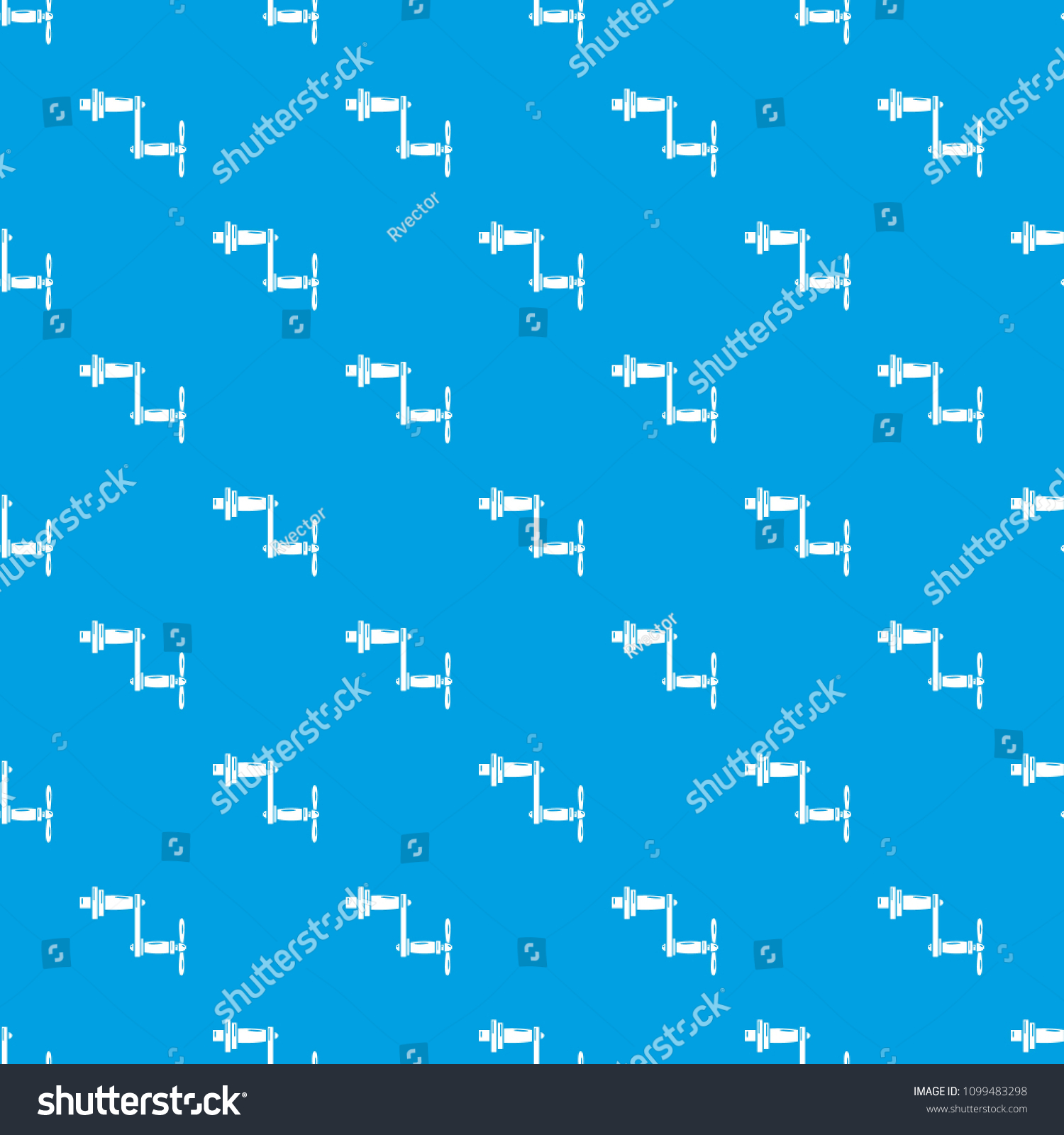 Rotary Handle Pattern Vector Seamless Blue Stock Vector (Royalty Free ...