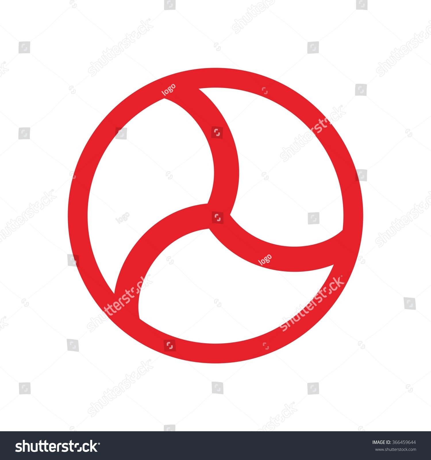 Vektor Stok Rotary Nuclear Logo (Tanpa Royalti) 366459644 | Shutterstock