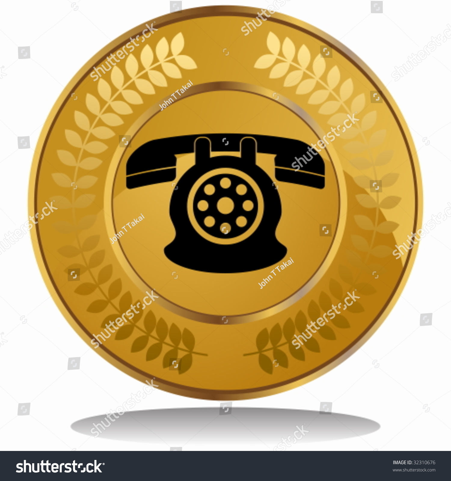 Rotary Phone Stock Vector (Royalty Free) 32310676 | Shutterstock
