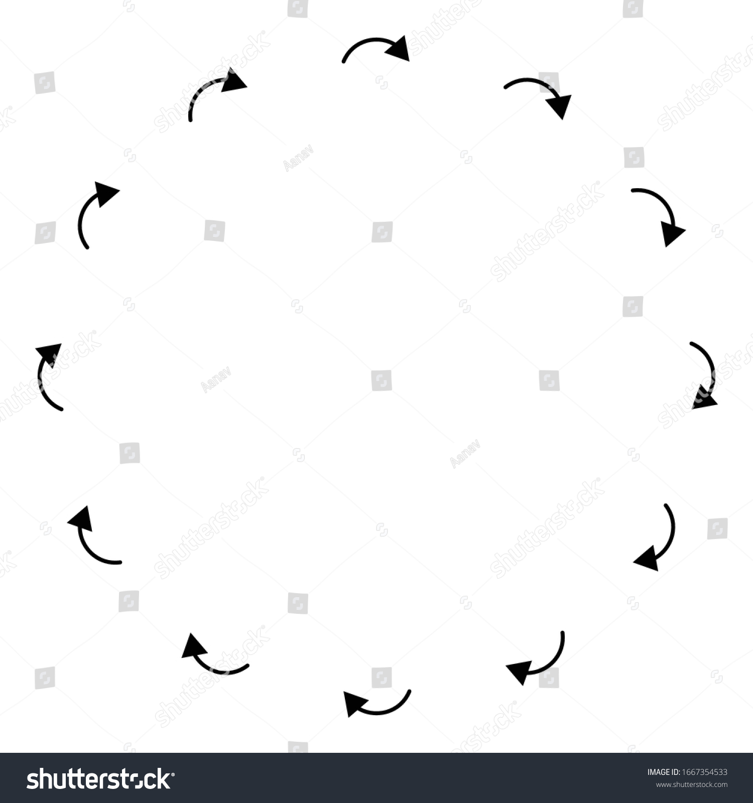 Rotate Circular Radial Arrows Cycle Iteration: เวกเตอร์สต็อก (ปลอดค่า ...