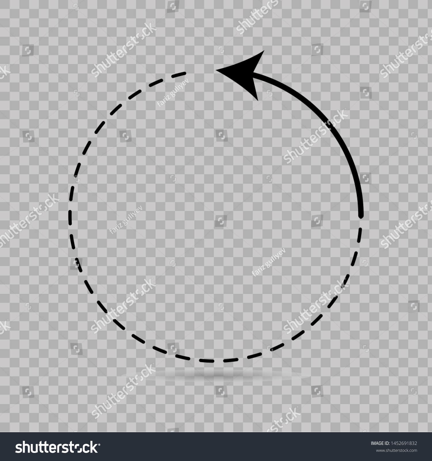 Rotate Icon On Transparent Background Vector Stock Vector (Royalty Free ...