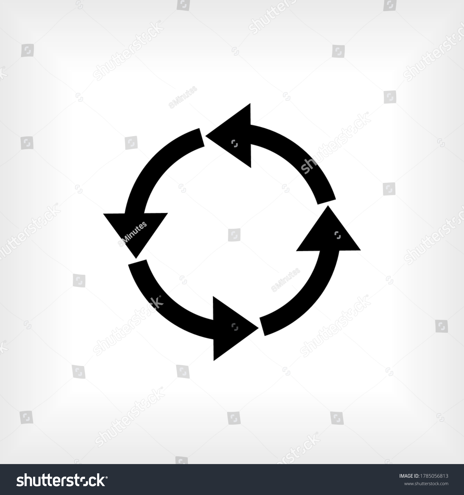 Rotate Icon Rotation Symbol Vector Stock Vector (Royalty Free ...