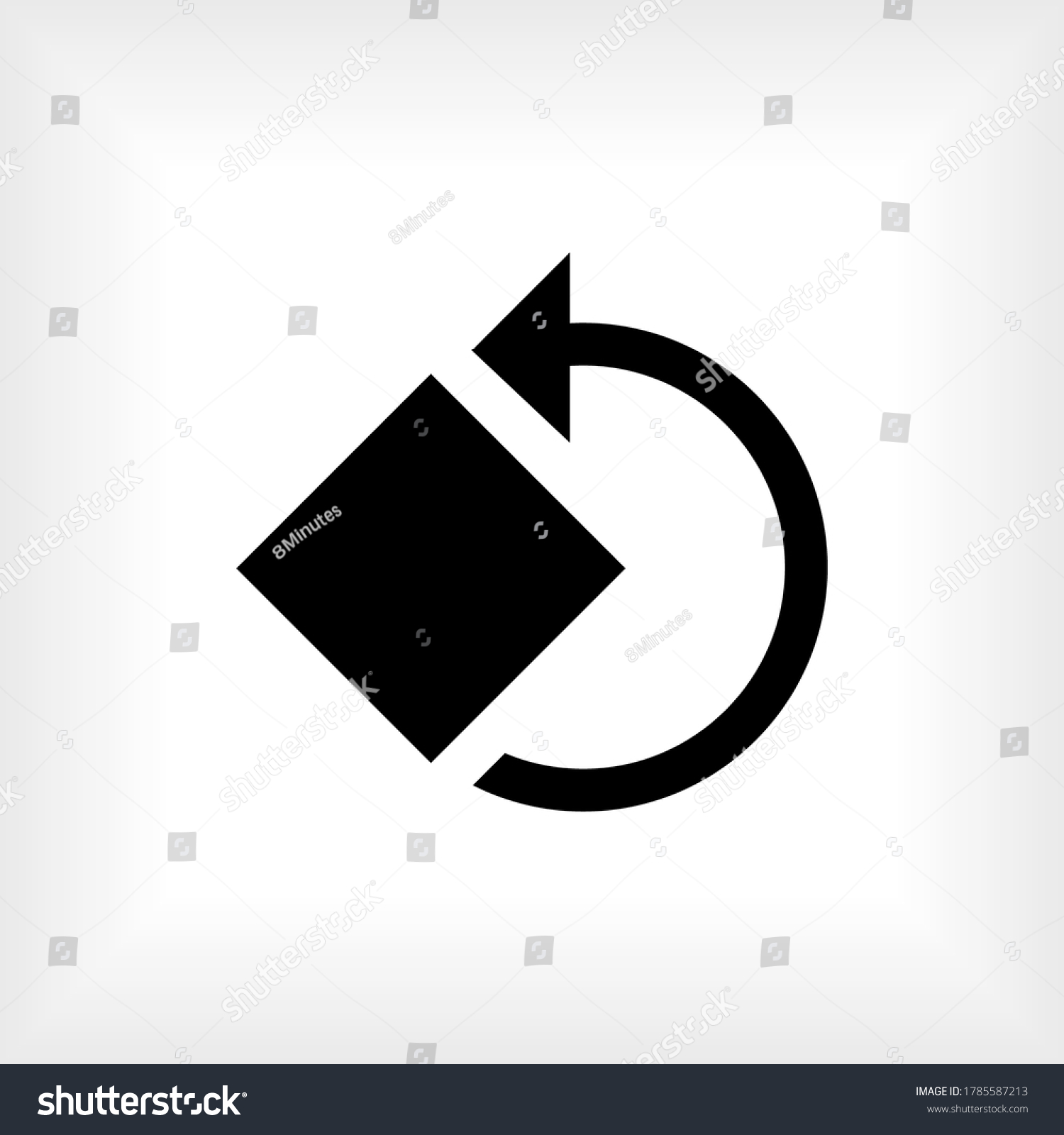 Rotate Icon Rotation Symbol Vector Stock Vector (Royalty Free ...