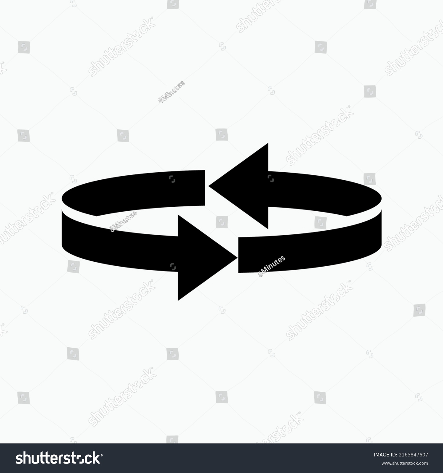 Rotate Icon Rotation Symbol Vector Stock Vector (Royalty Free ...