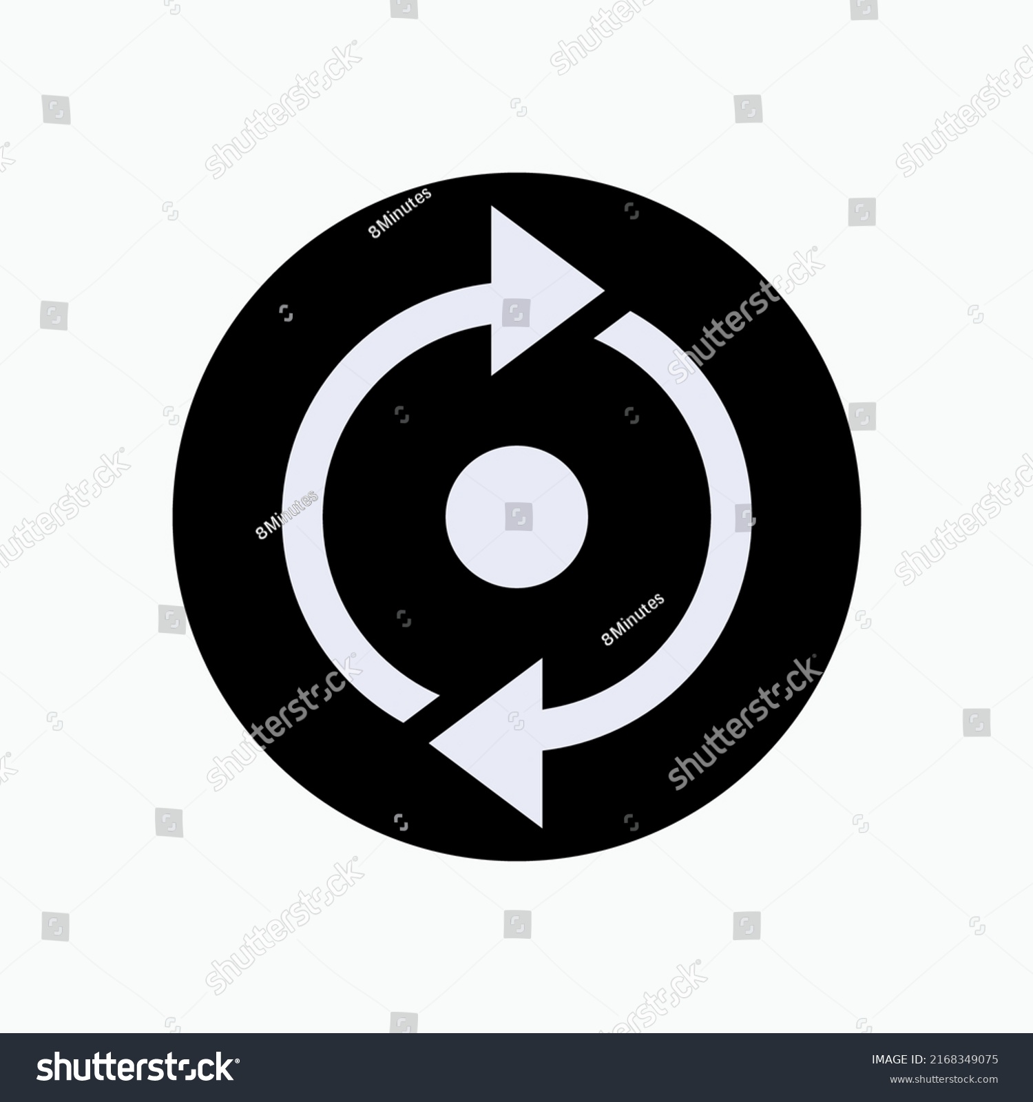 Rotate Icon Rotation Symbol Vector Stock Vector (Royalty Free ...