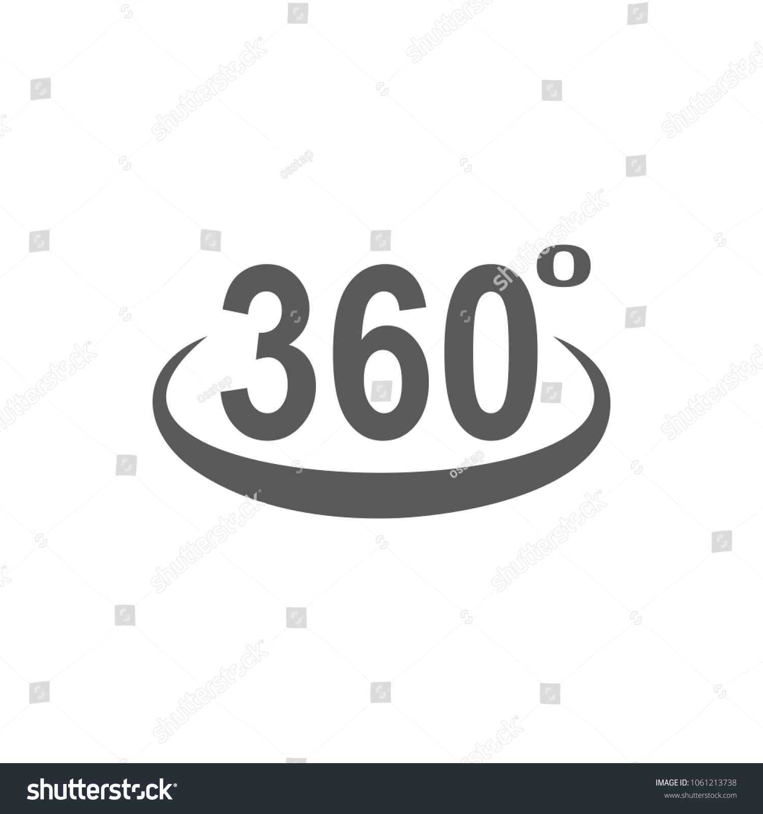 Rotate Turn 360 Icon Stock Vector (Royalty Free) 1061213738