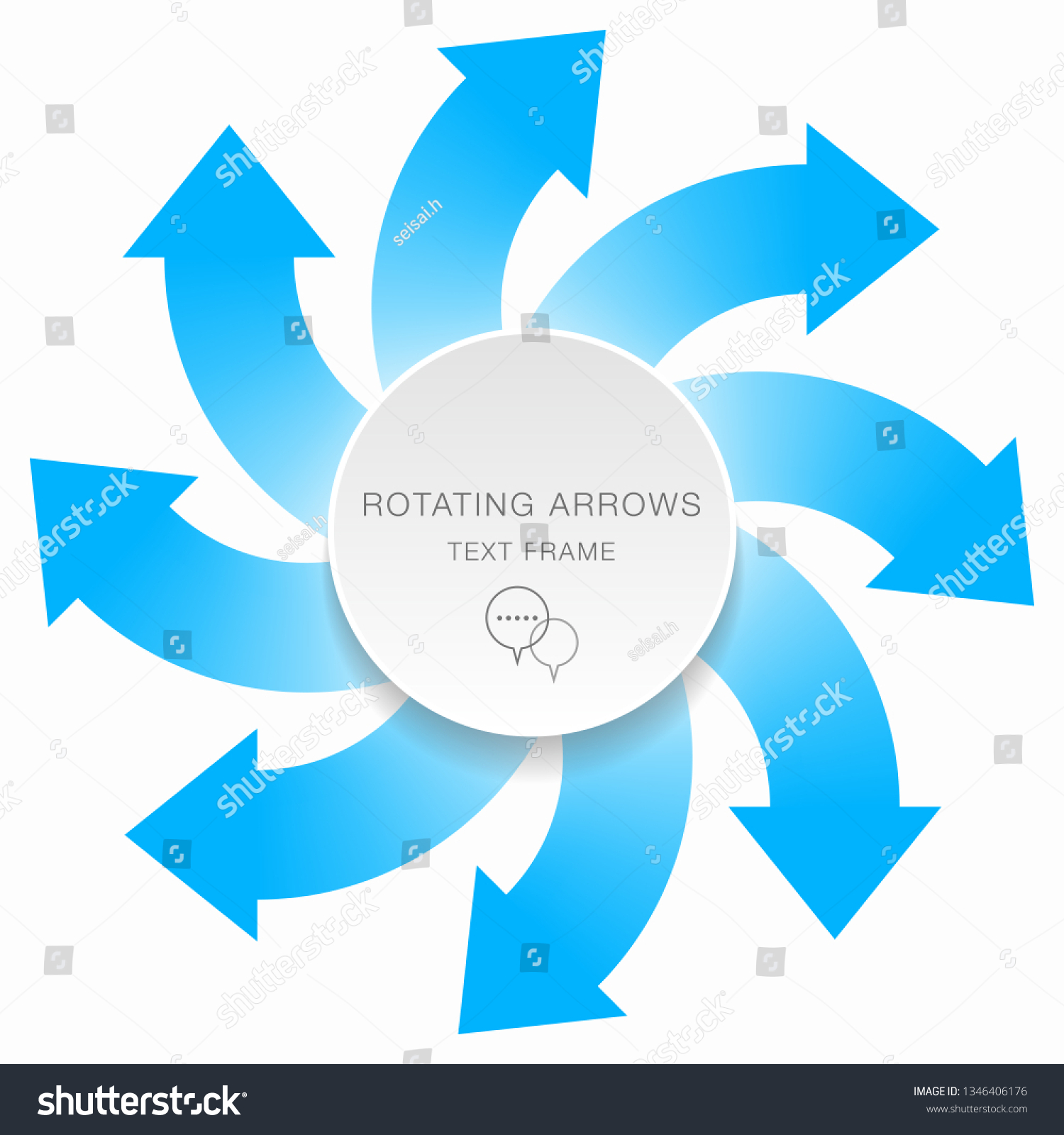 Rotating Arrows Symbol Graphics Return Image Stock Vector (Royalty Free ...