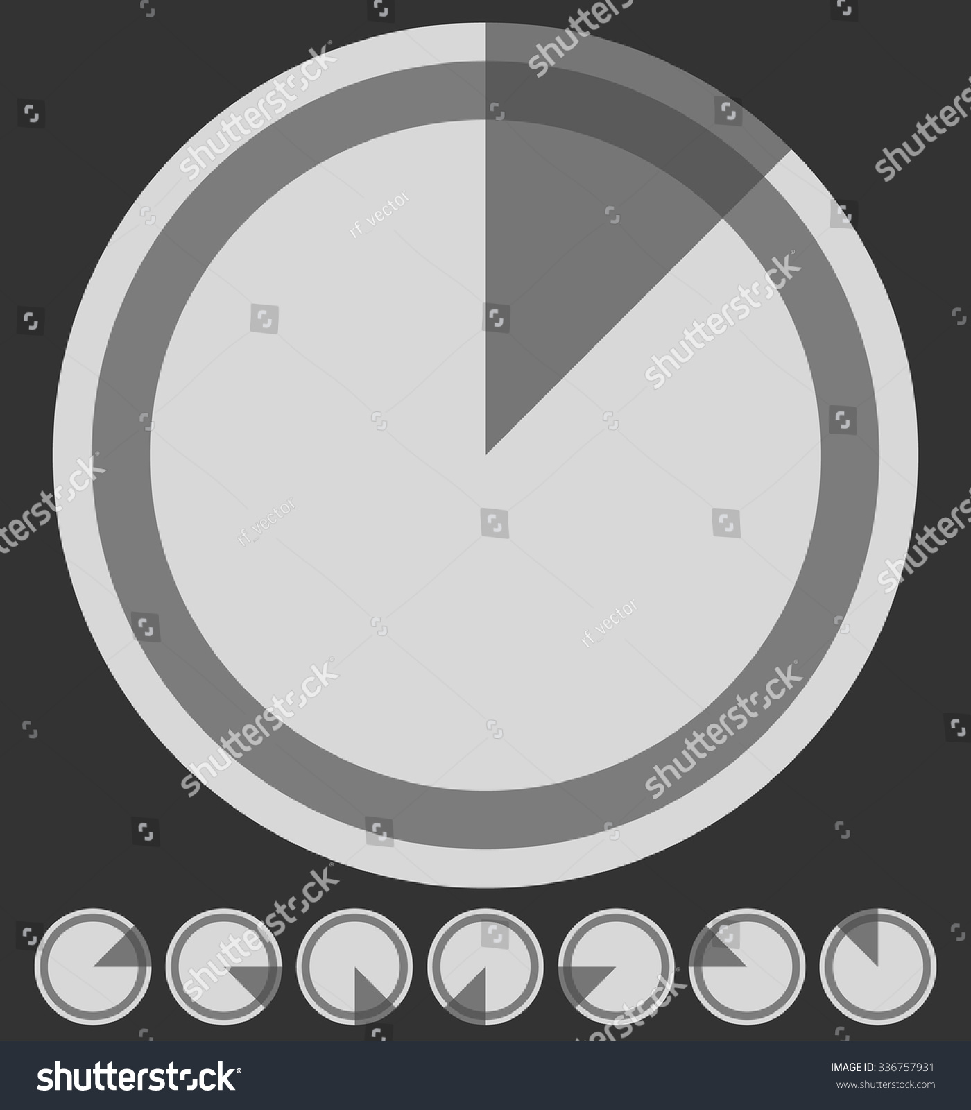 Rotating Empty Radar Screen Sonar Display: vector de stock (libre de ...